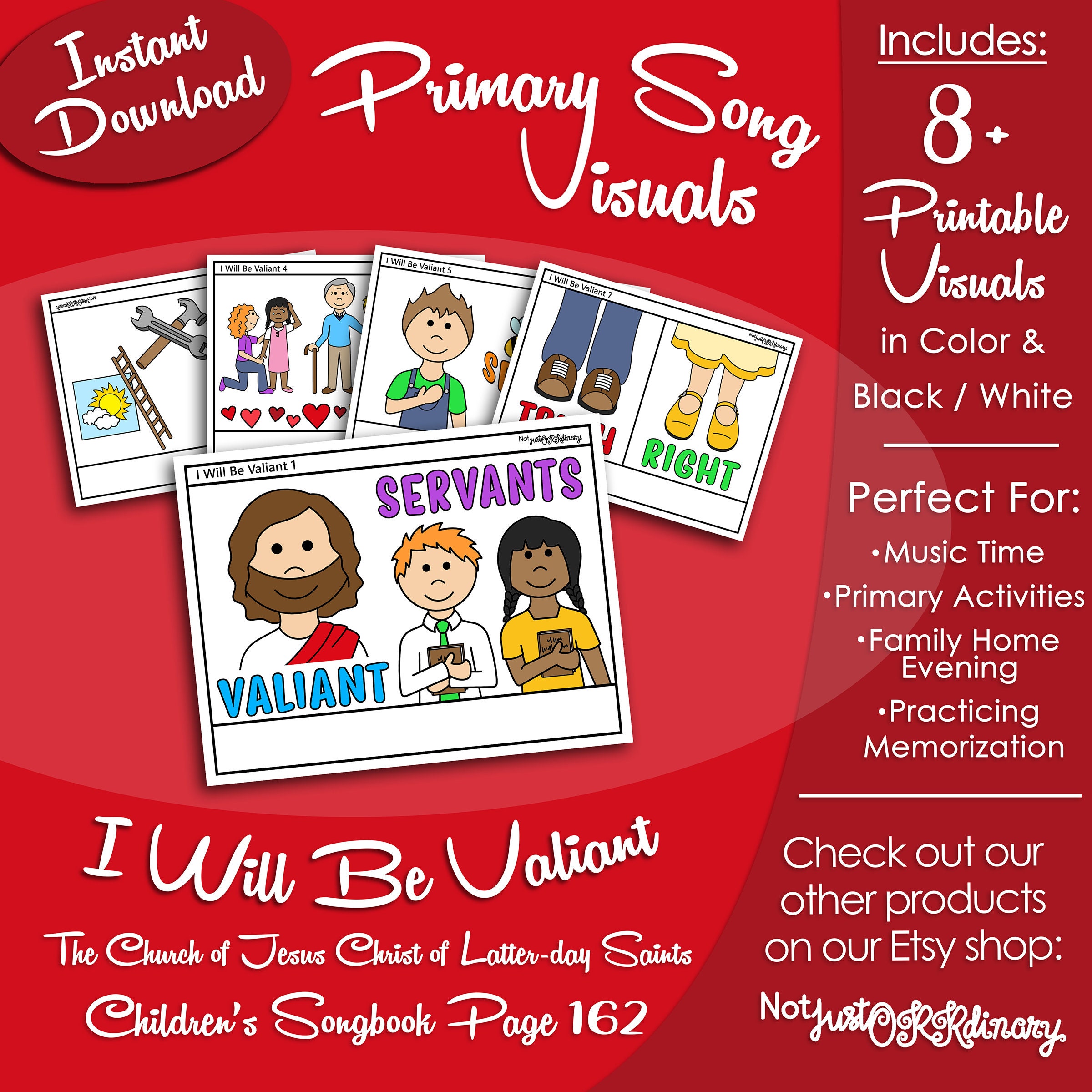 I Will Be Valiant Song Visuals, Latter-day Saint LDS Primary Singing ...