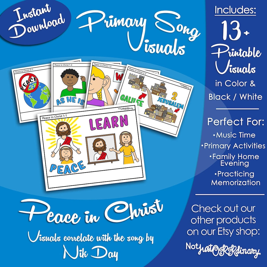 Peace in Christ Song Visuals, Nik Day, Latter-day Saint LDS Primary ...