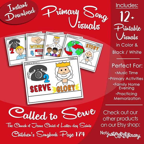Printable Called to Serve Poster - Etsy