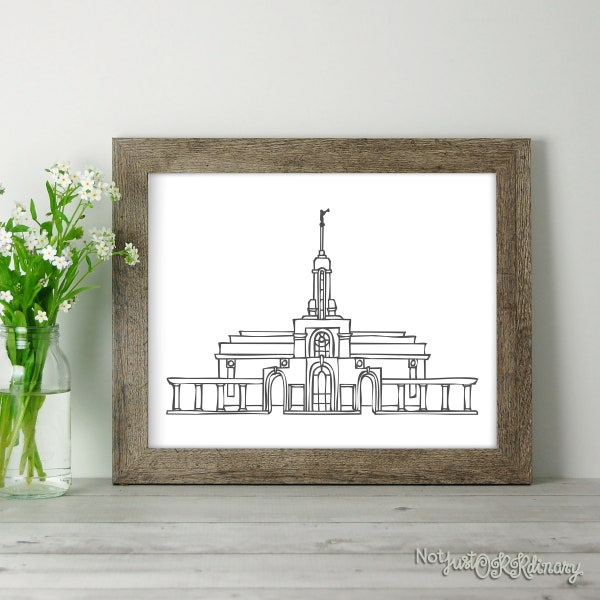 Lds Temple Clipart Timpanogos - Etsy
