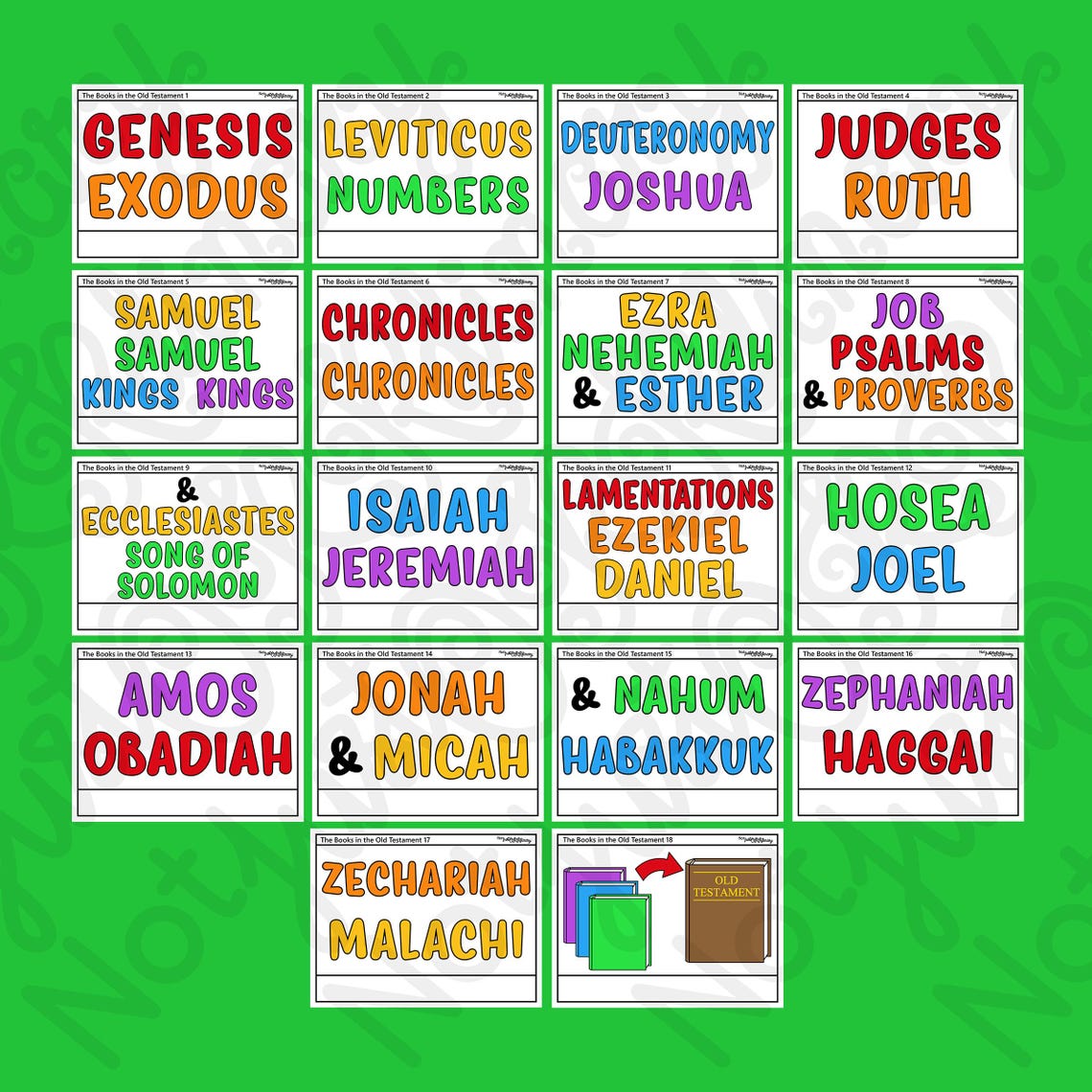The Books in the Old Testament Song Visuals, LDS Primary Singing Time ...