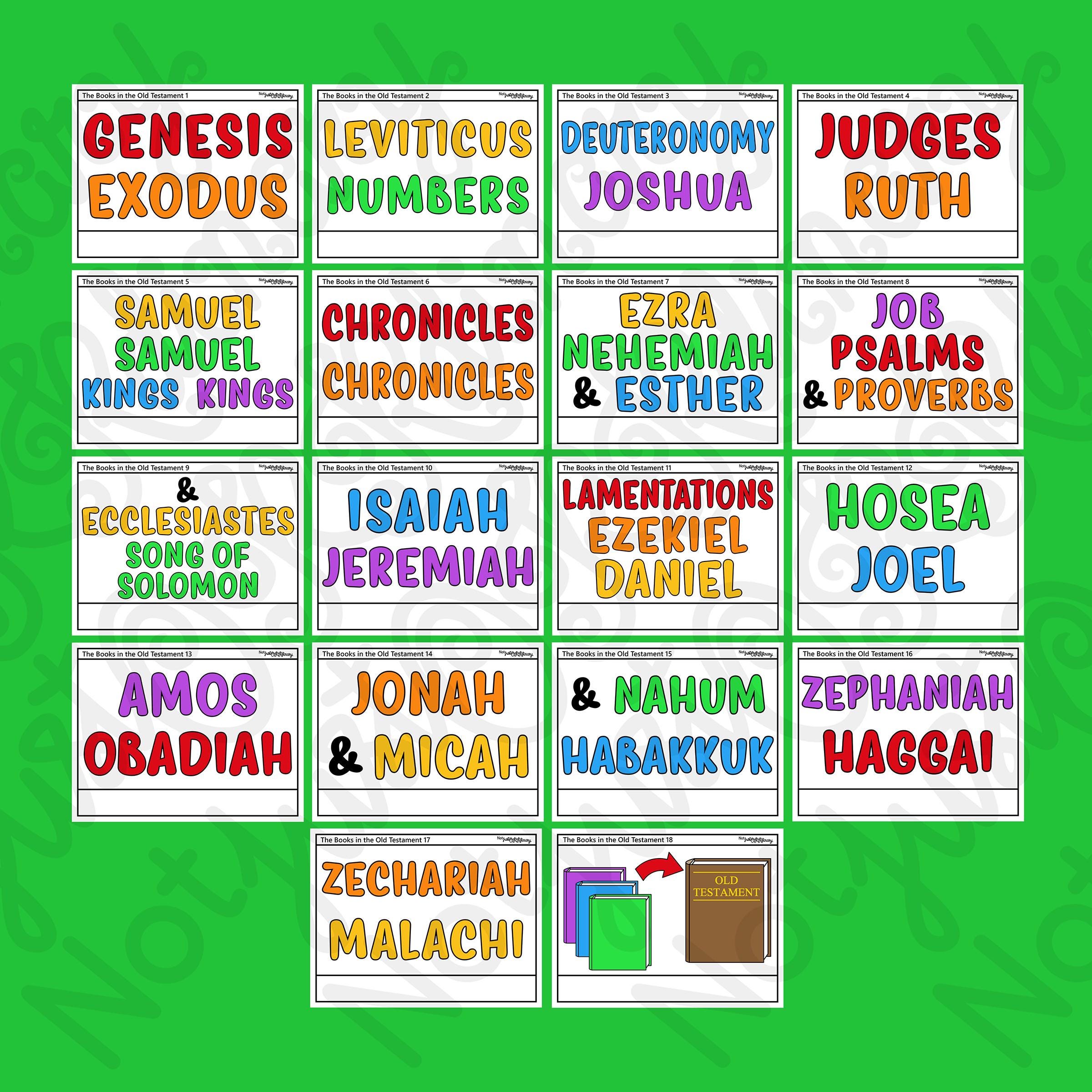The Books in the Old Testament Song Visuals, LDS Primary Singing Time ...