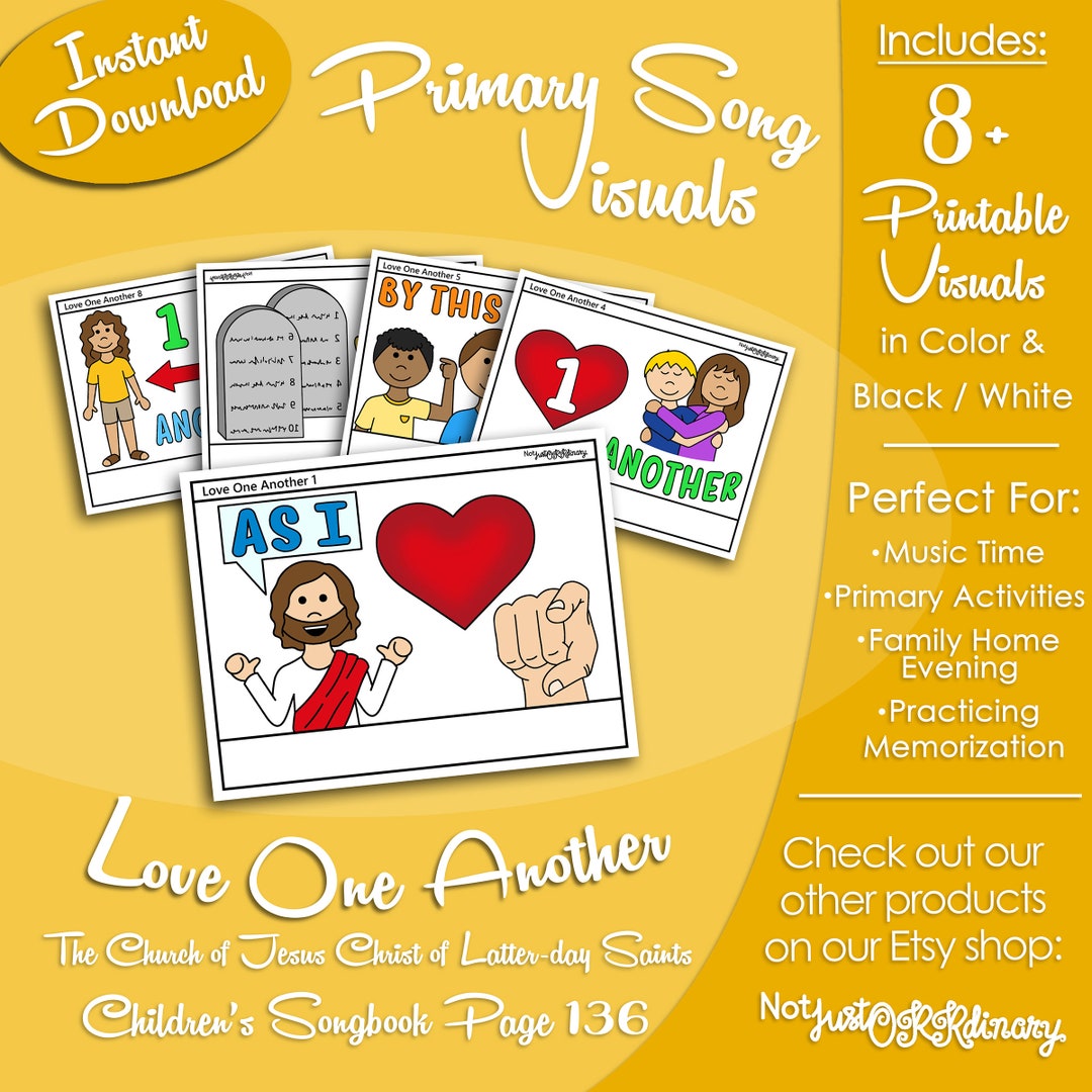 Love One Another Song Visuals, Latter-day Saint LDS Primary Singing ...