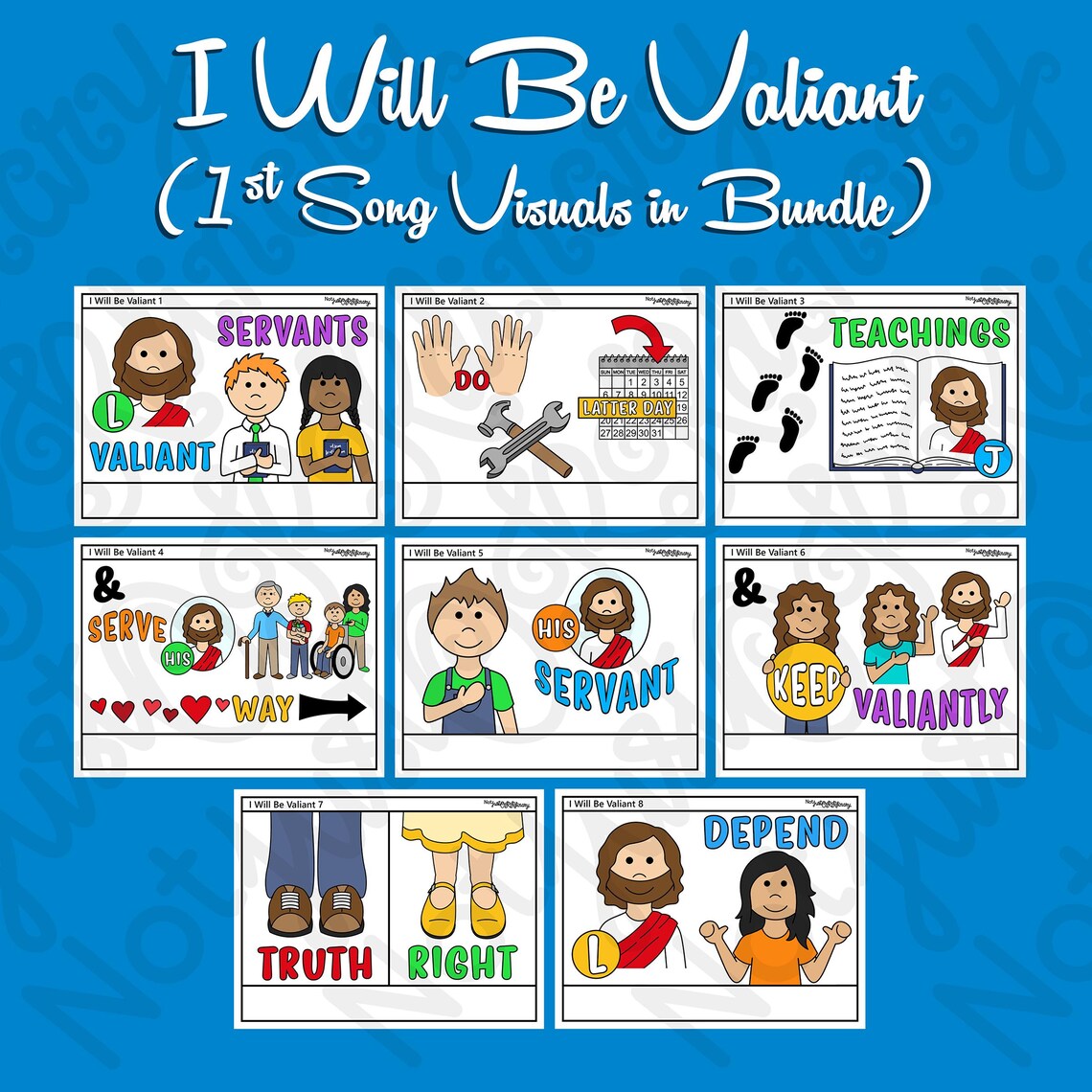 June 2026 Bundle Song Visuals, I Will Be Valiant, Love One Another, LDS ...