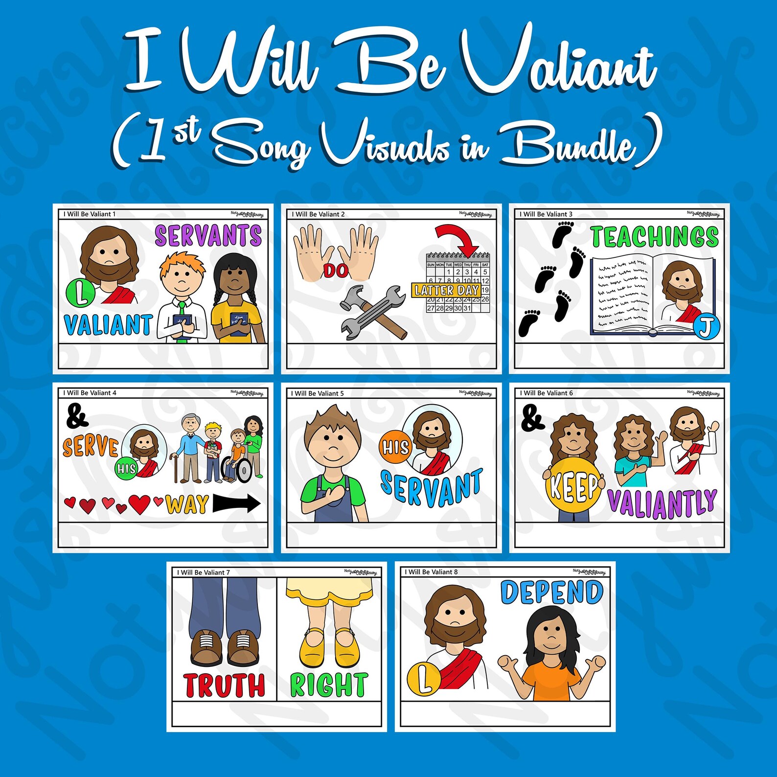 June 2026 Bundle Song Visuals, I Will Be Valiant, Love One Another, LDS ...