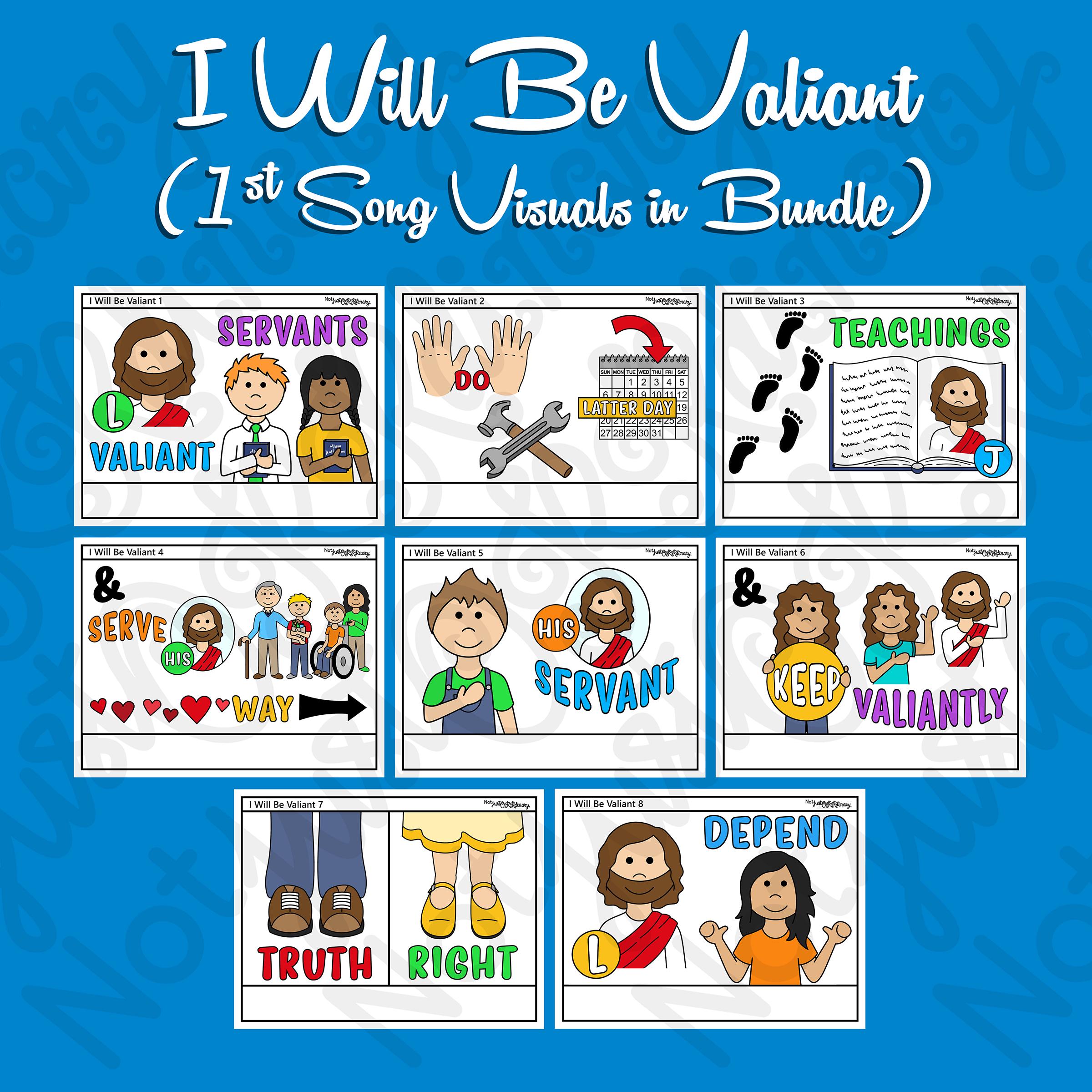 June 2026 Bundle Song Visuals, I Will Be Valiant, Love One Another, LDS ...