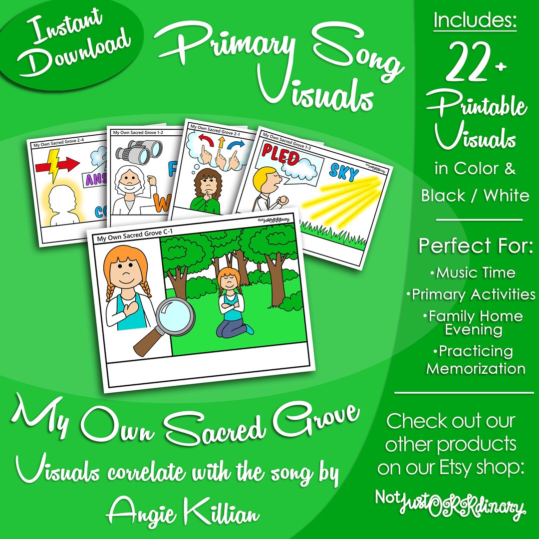 My Own Sacred Grove Song Visuals, Angie Killian, Latter-day Saint LDS ...