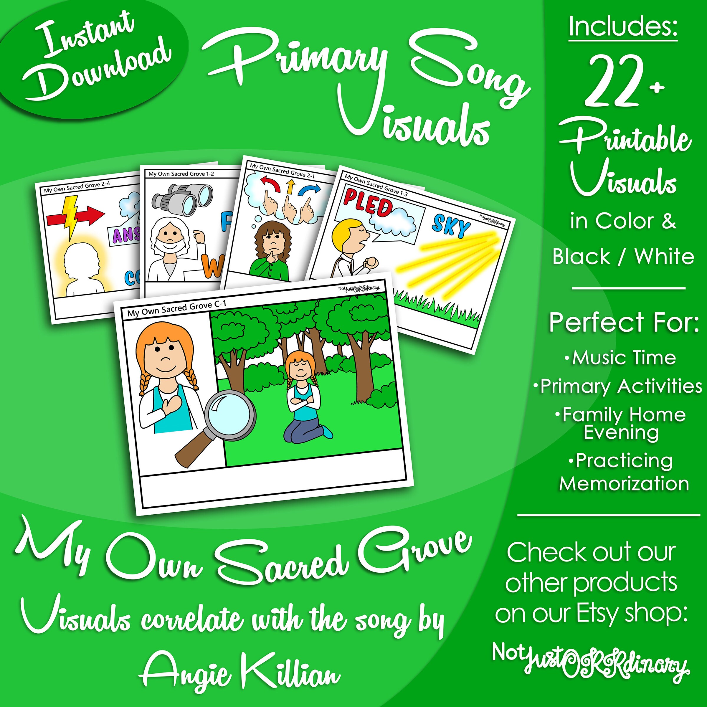 My Own Sacred Grove Song Visuals, Angie Killian, Latter-day Saint LDS ...