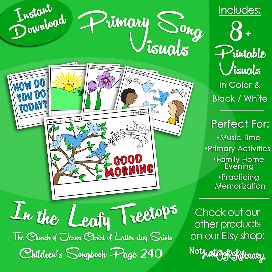 In the Leafy Treetops Song Visuals, Latter-day Saint LDS Primary ...