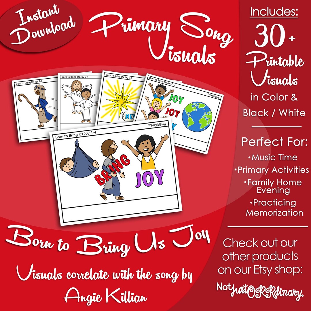 Born to Bring Us Joy Song Visuals, Angie Killian, LDS Primary Singing ...