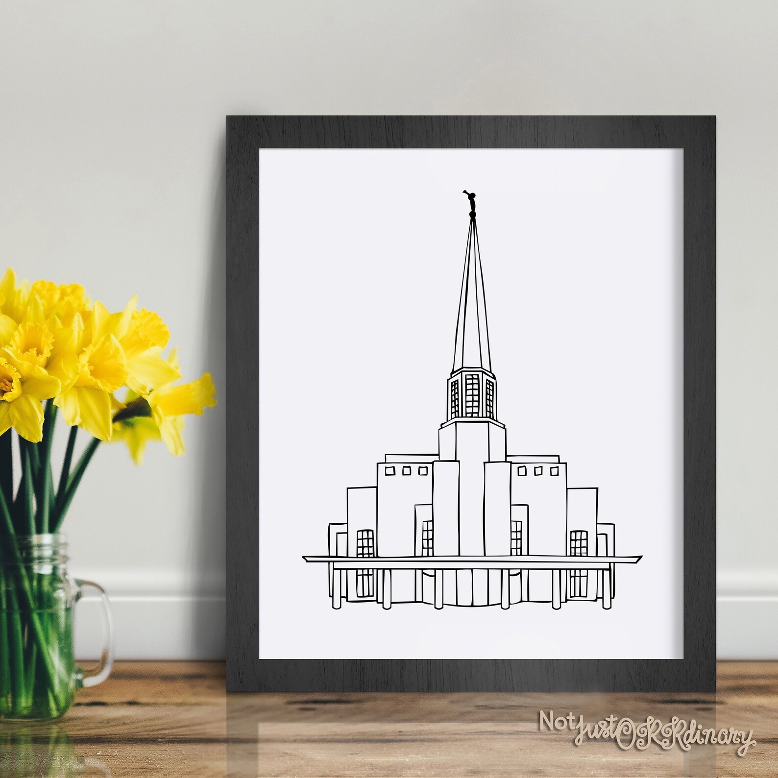 Preston England Temple LDS Latter-day Saint Wall Art Print - Etsy