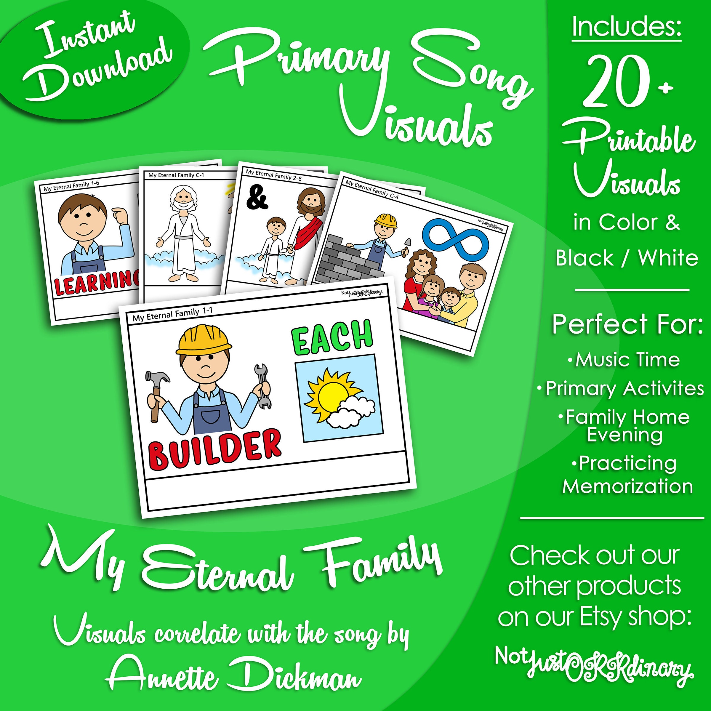 My Eternal Family Song Visuals, Annette Dickman, Latter-day Saint LDS ...