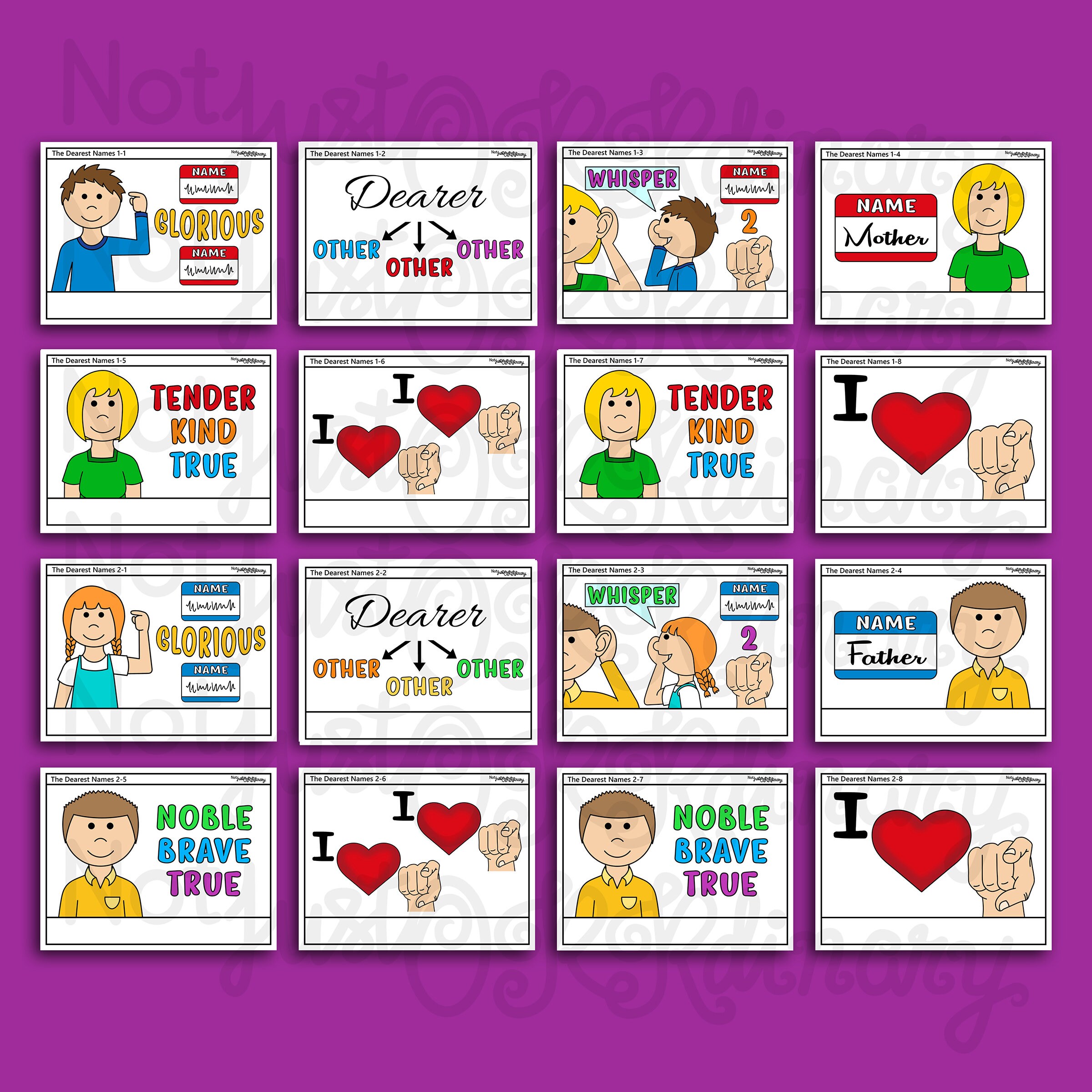 The Dearest Names Song Visuals, Latter-day Saint LDS Primary Singing ...