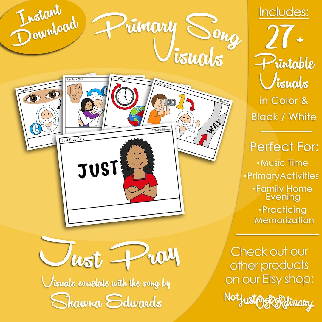 Just Pray Song Visuals, Shawna Edwards, Latter-day Saint LDS Primary ...