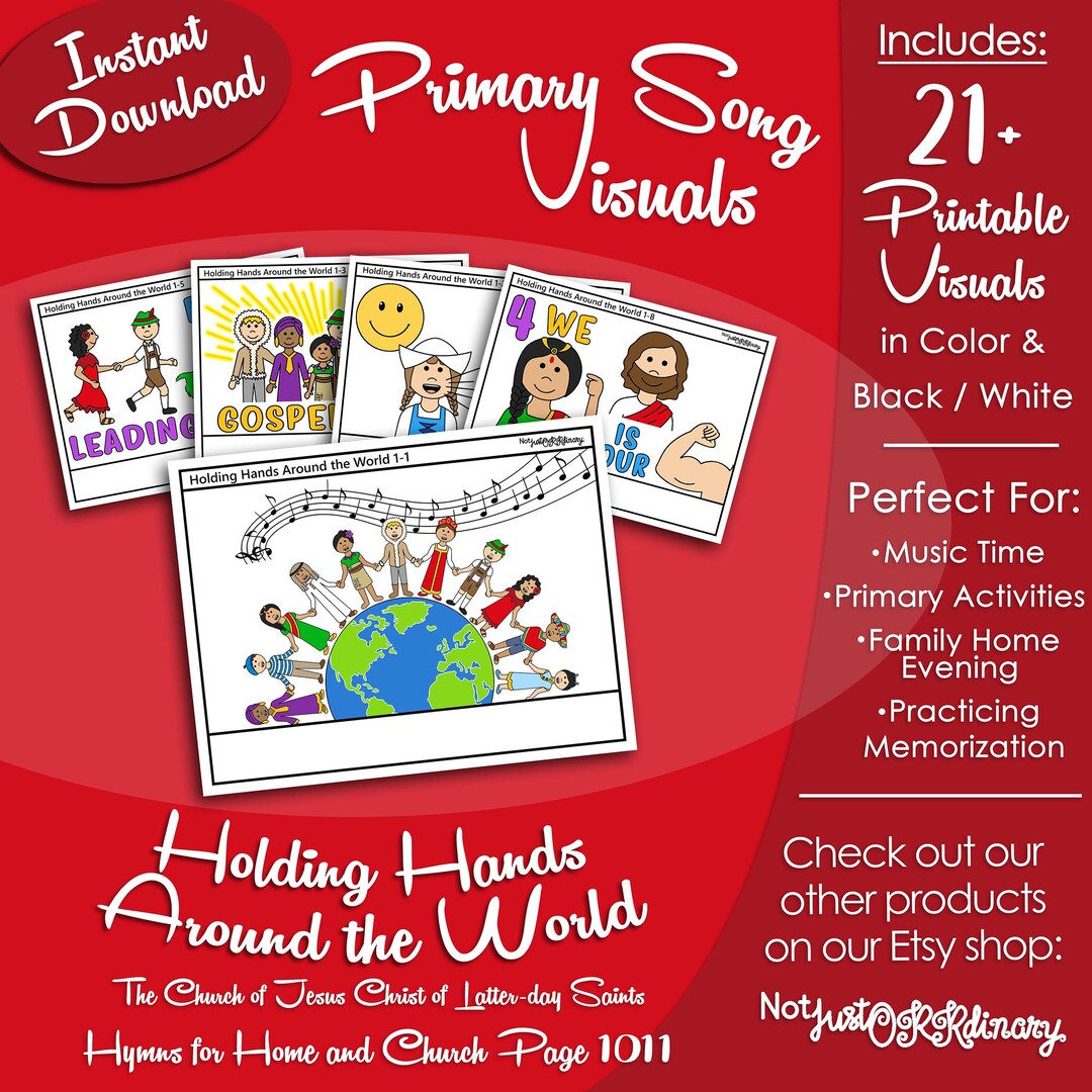 Holding Hands Around the World Song Visuals, Latter-day Saint LDS ...