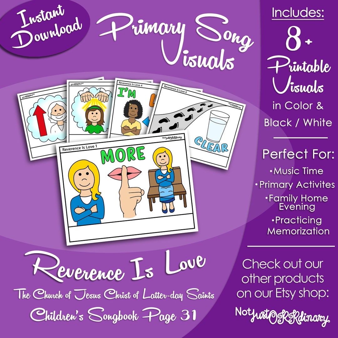 Reverence is Love Song Visuals, Latter-day Saint LDS Primary Singing ...