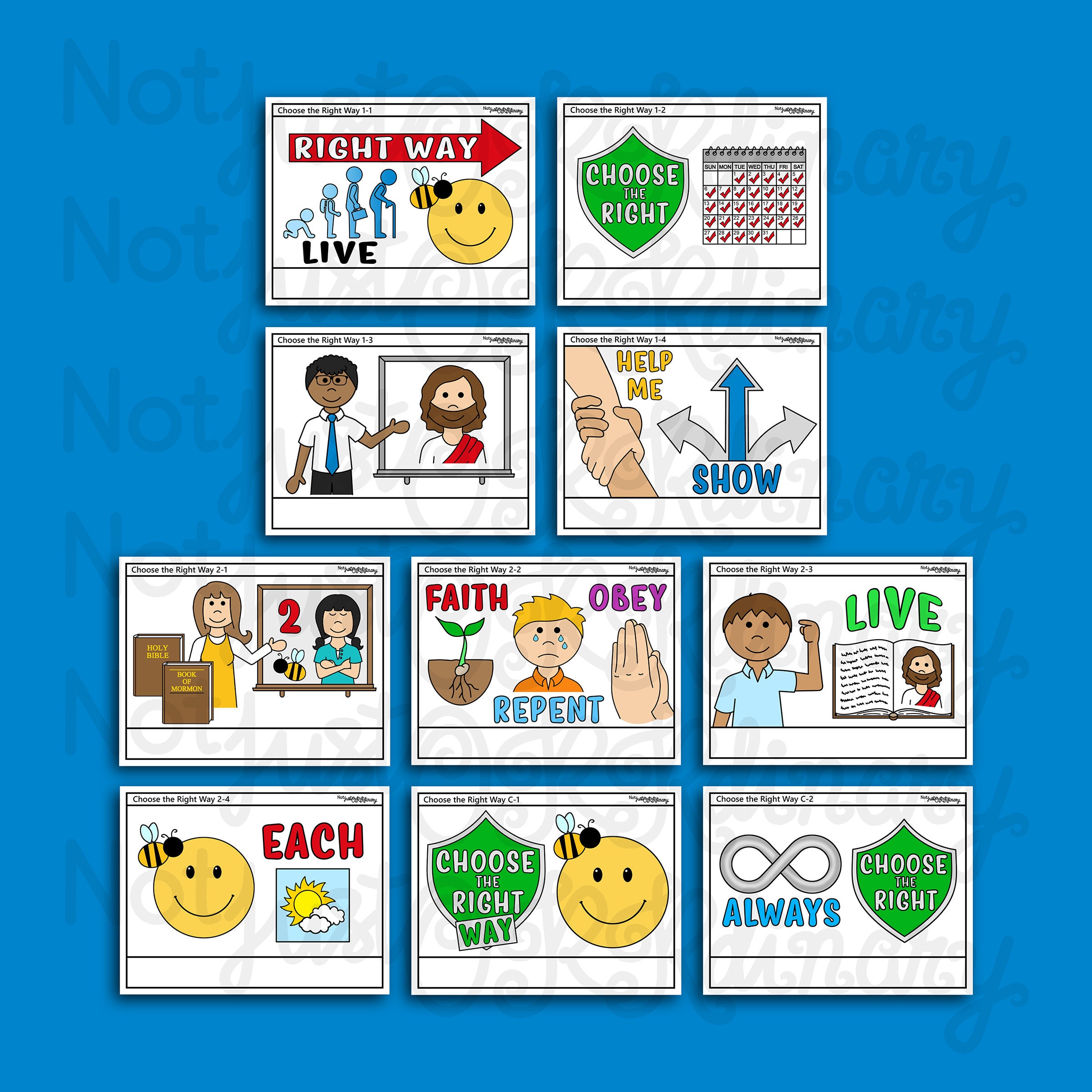 Choose the Right Way Song Visuals, Latter-day Saint LDS Primary Singing ...