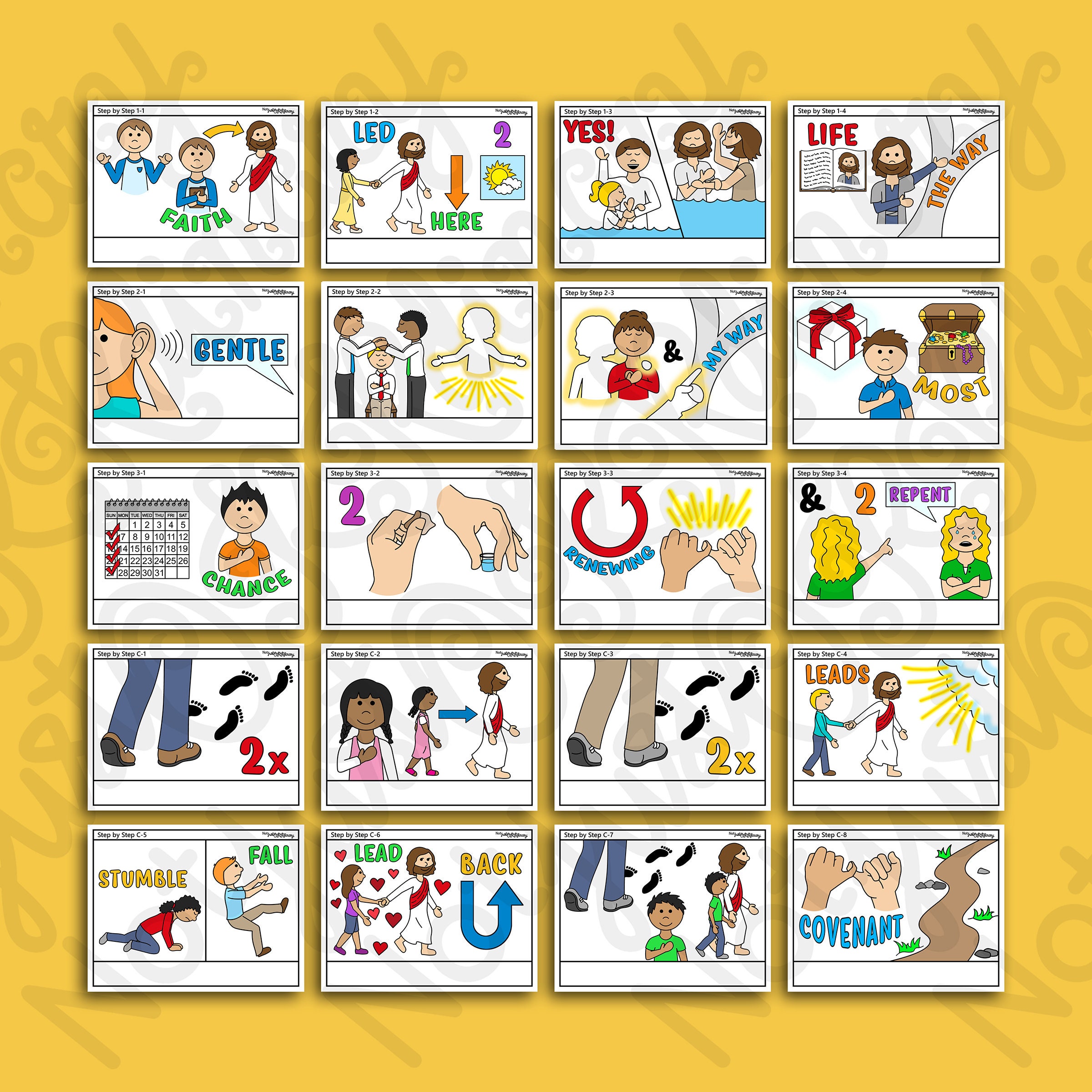 Step by Step Song Visuals, Angie Killian, Latter-day Saint LDS Primary ...