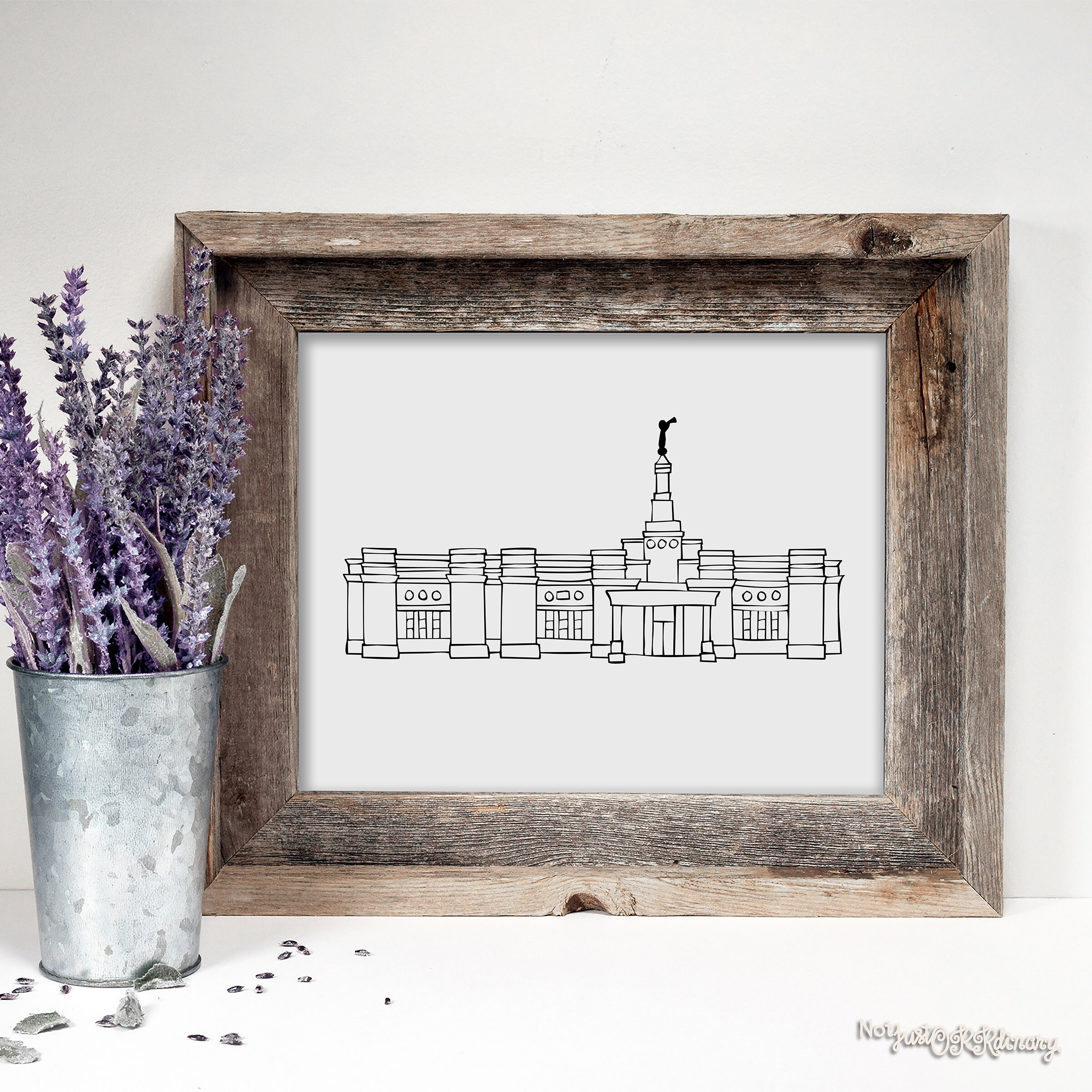 Nashville Tennessee Temple LDS Latter-day Saint, Wall Art Print Artwork ...