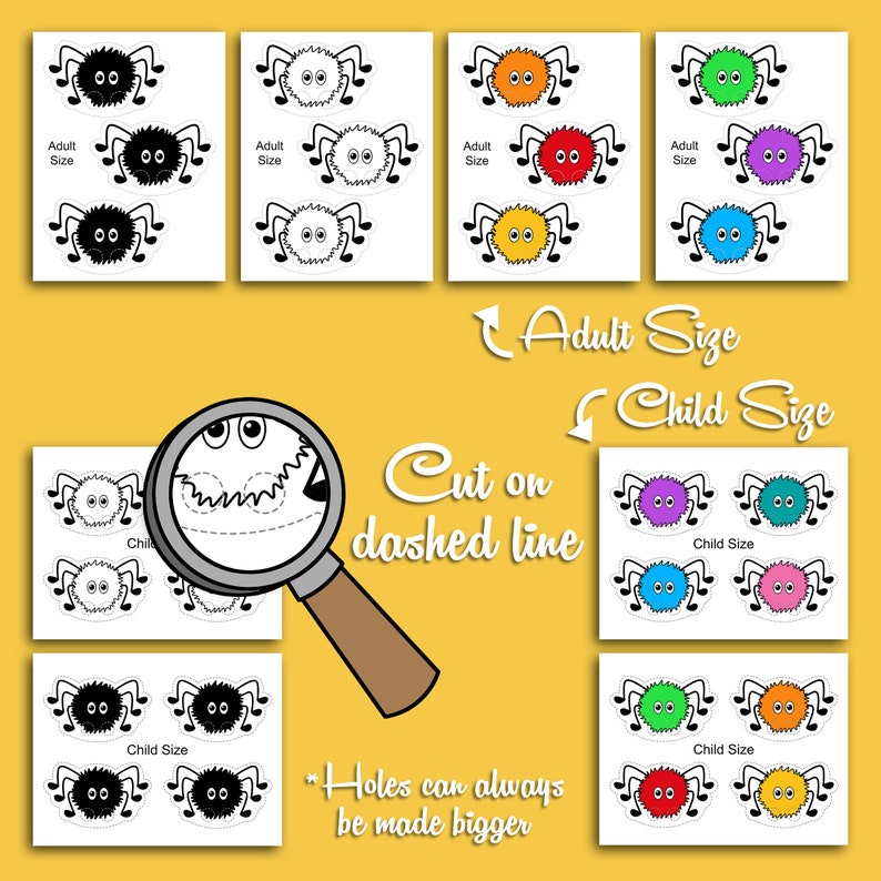 Spider Finger Puppet Cutouts for NURSERY, Itsy Bitsy Spider, Latter-day ...