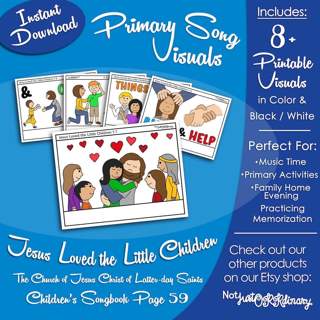 Jesus Loved the Little Children Song Visuals, Latter-day Saint LDS ...