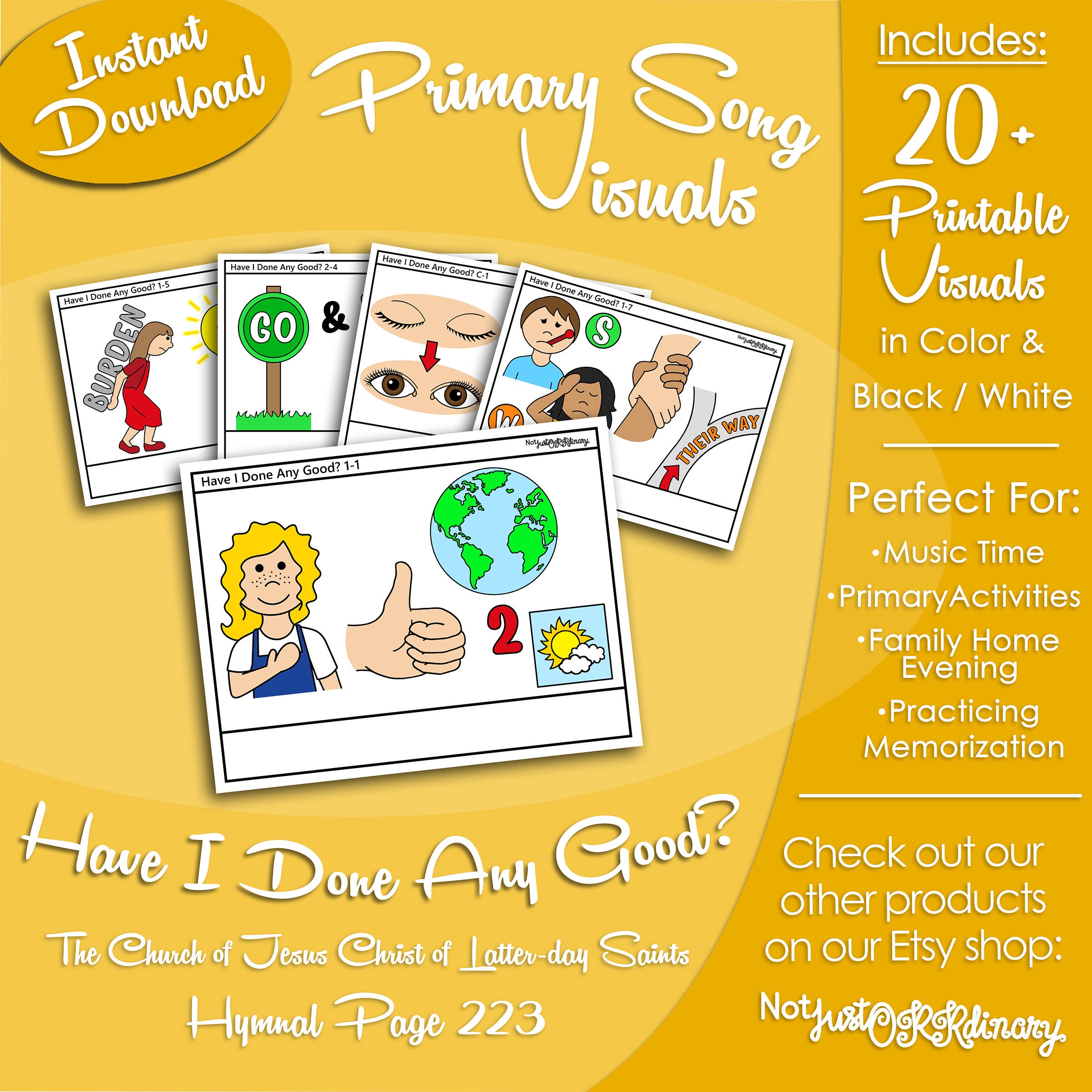 Have I Done Any Good Song Visuals, Latter-day Saint LDS Primary Singing ...