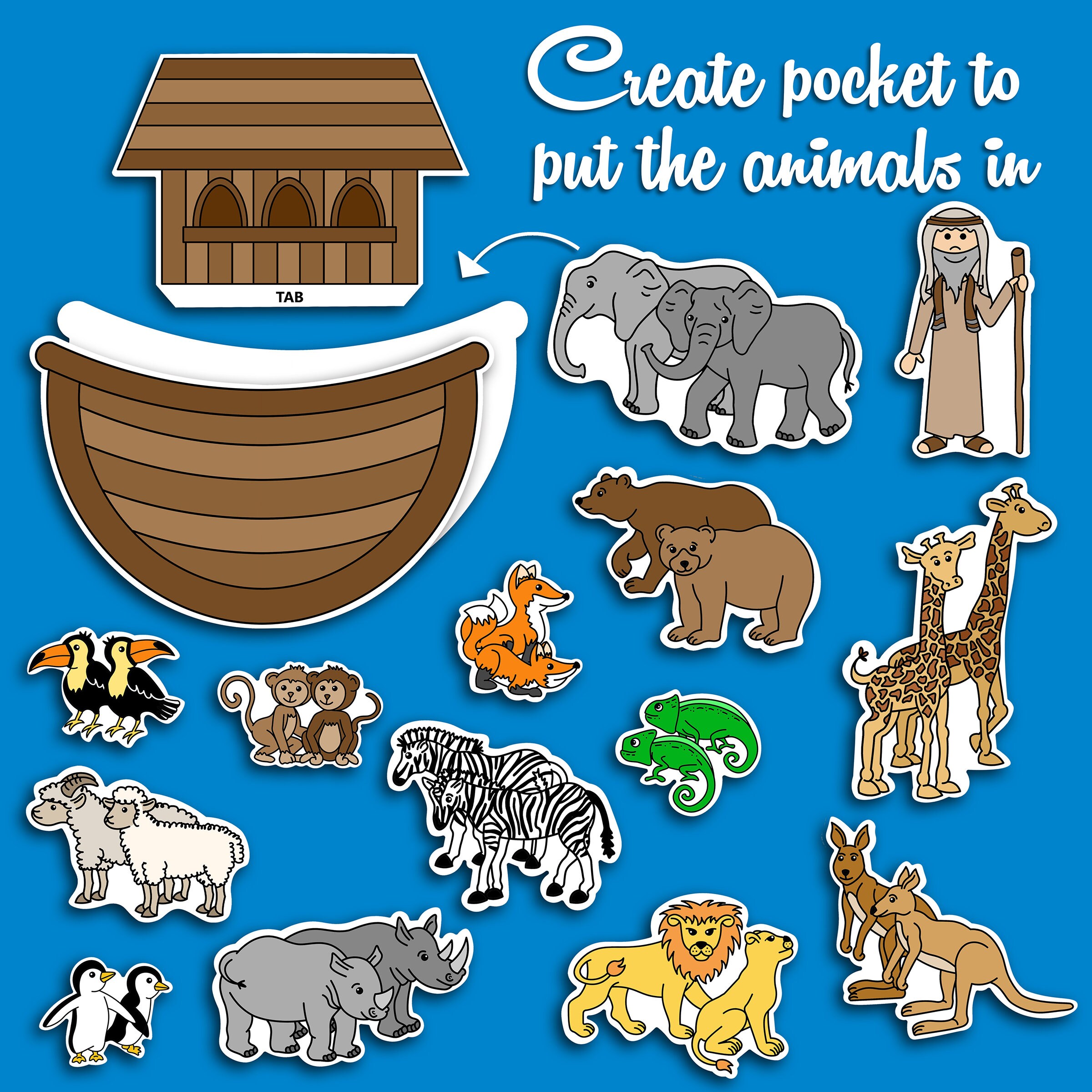 Noah's Ark, Latter-day Saint LDS Primary Singing Time Activity ...