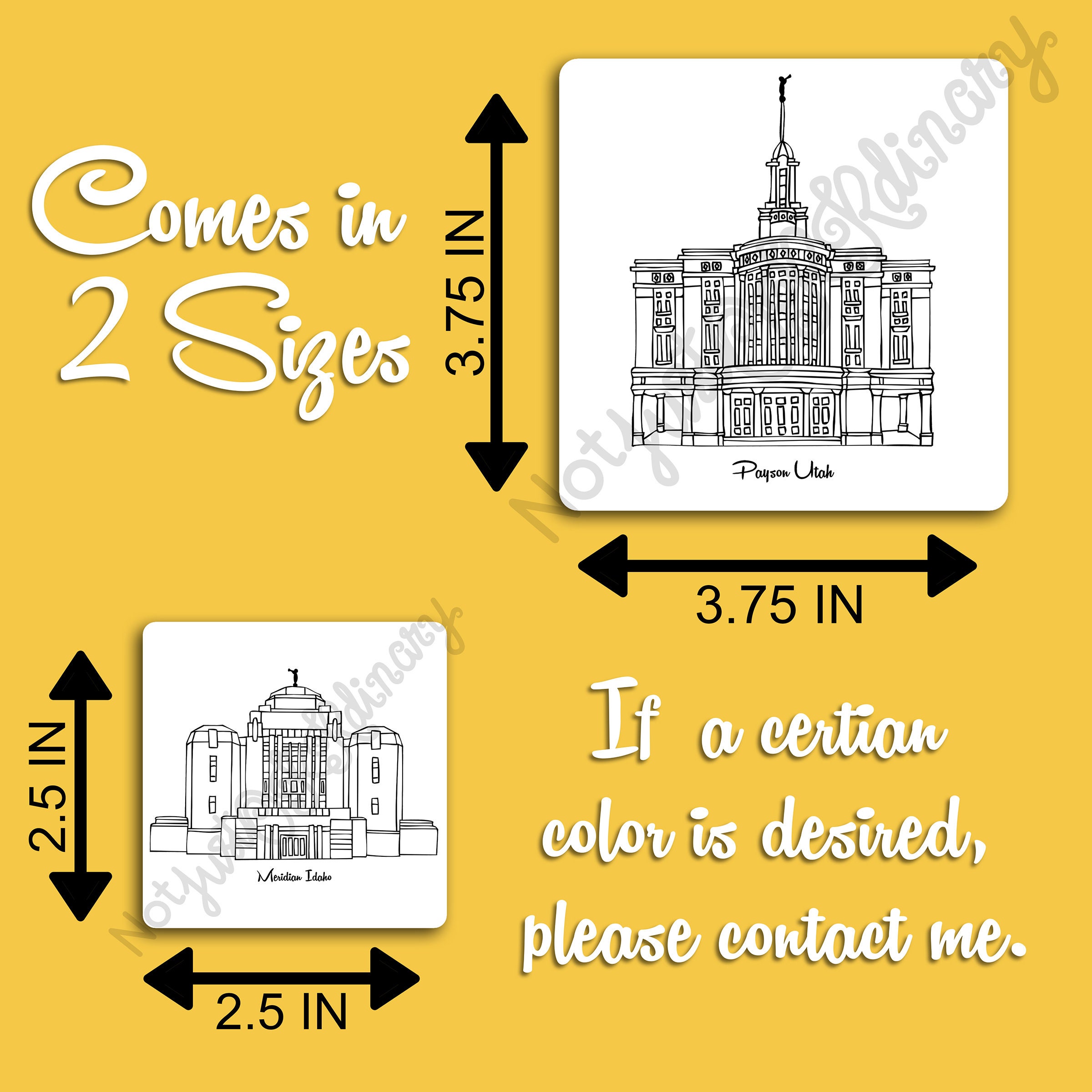 Small Size LDS Temple Bundle #3- LDS Latter-day Saint, Card Art Print ...