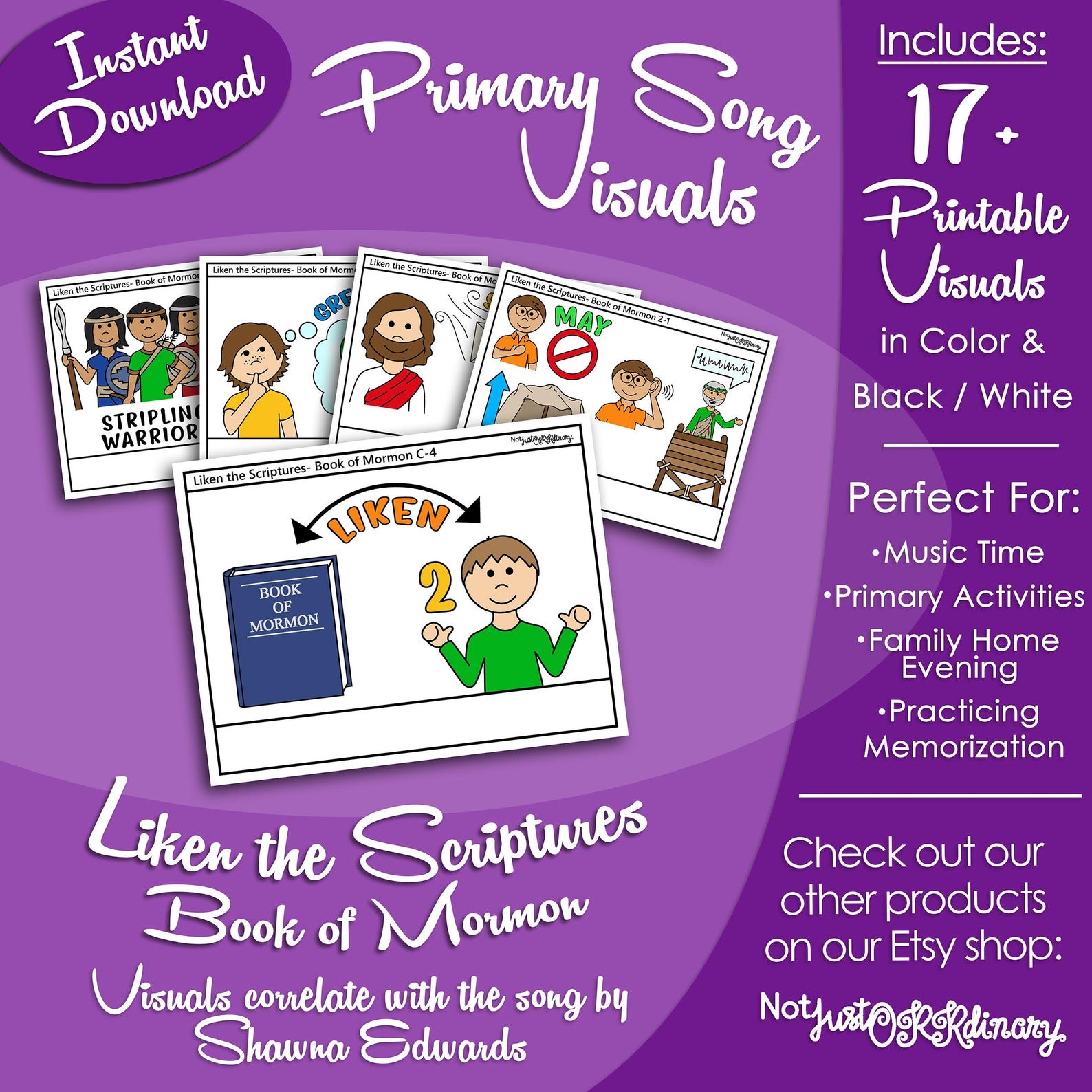 Liken the Scriptures- Book of Mormon Song Visuals, Shawna Edwards ...