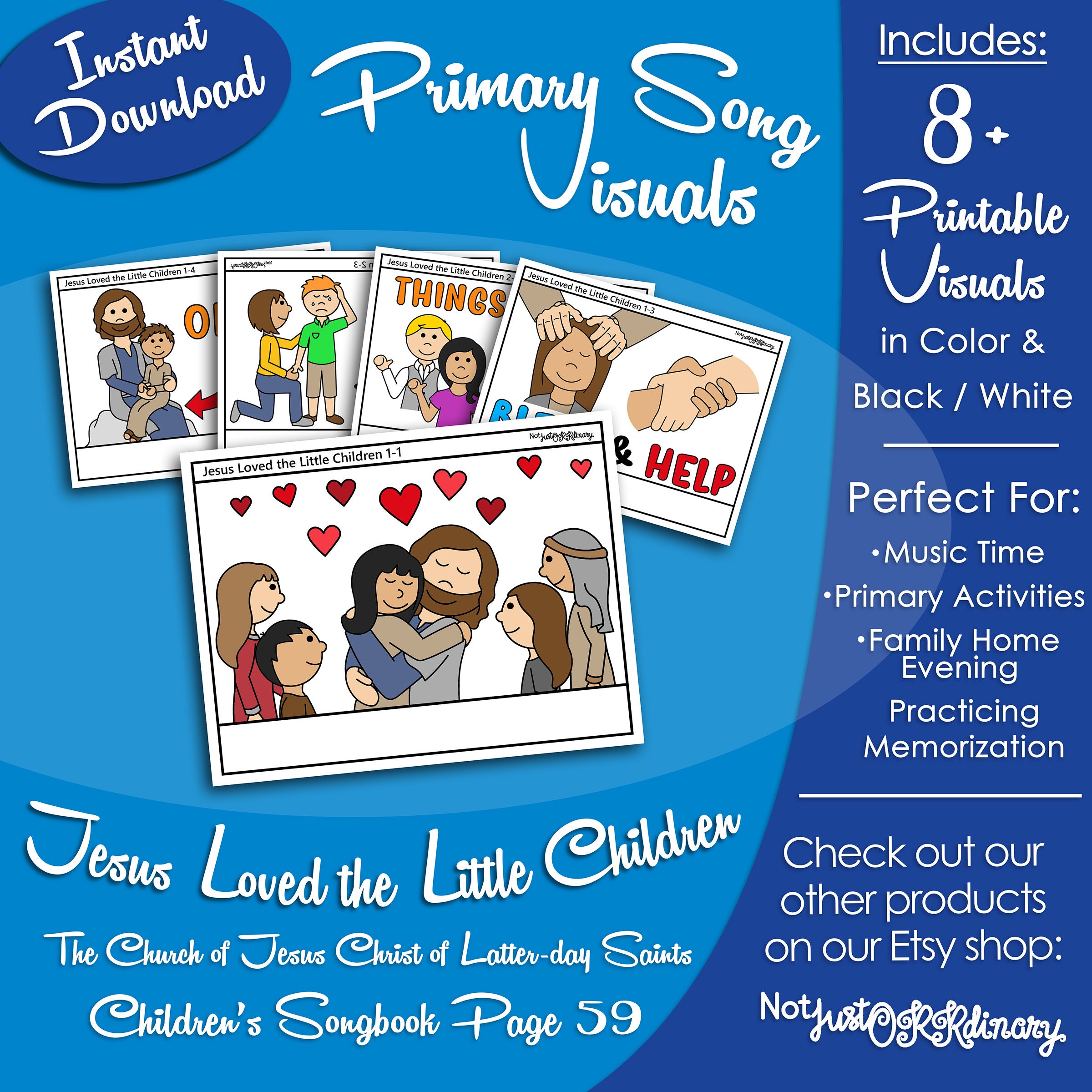 Jesus Loved the Little Children Song Visuals, Latter-day Saint LDS ...