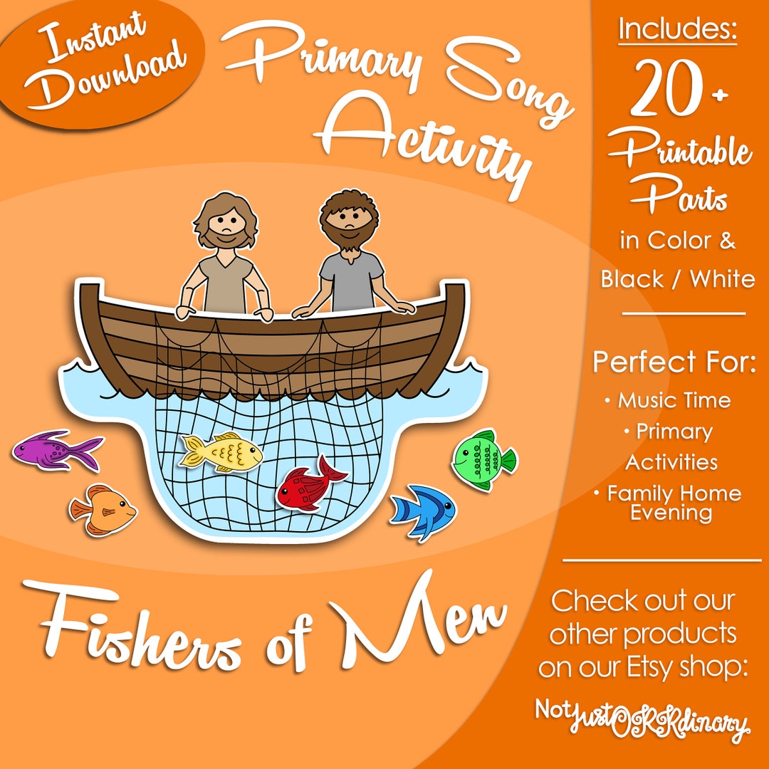 Fishers of Men, Latter-day Saint LDS Primary Singing Time Activity ...