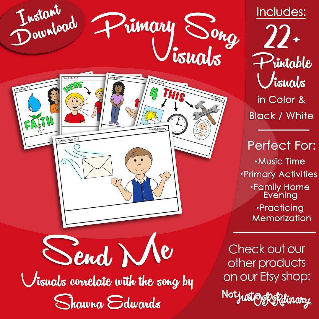 Send Me Song Visuals, Shawna Edwards, LDS Primary Singing Time Pictures ...