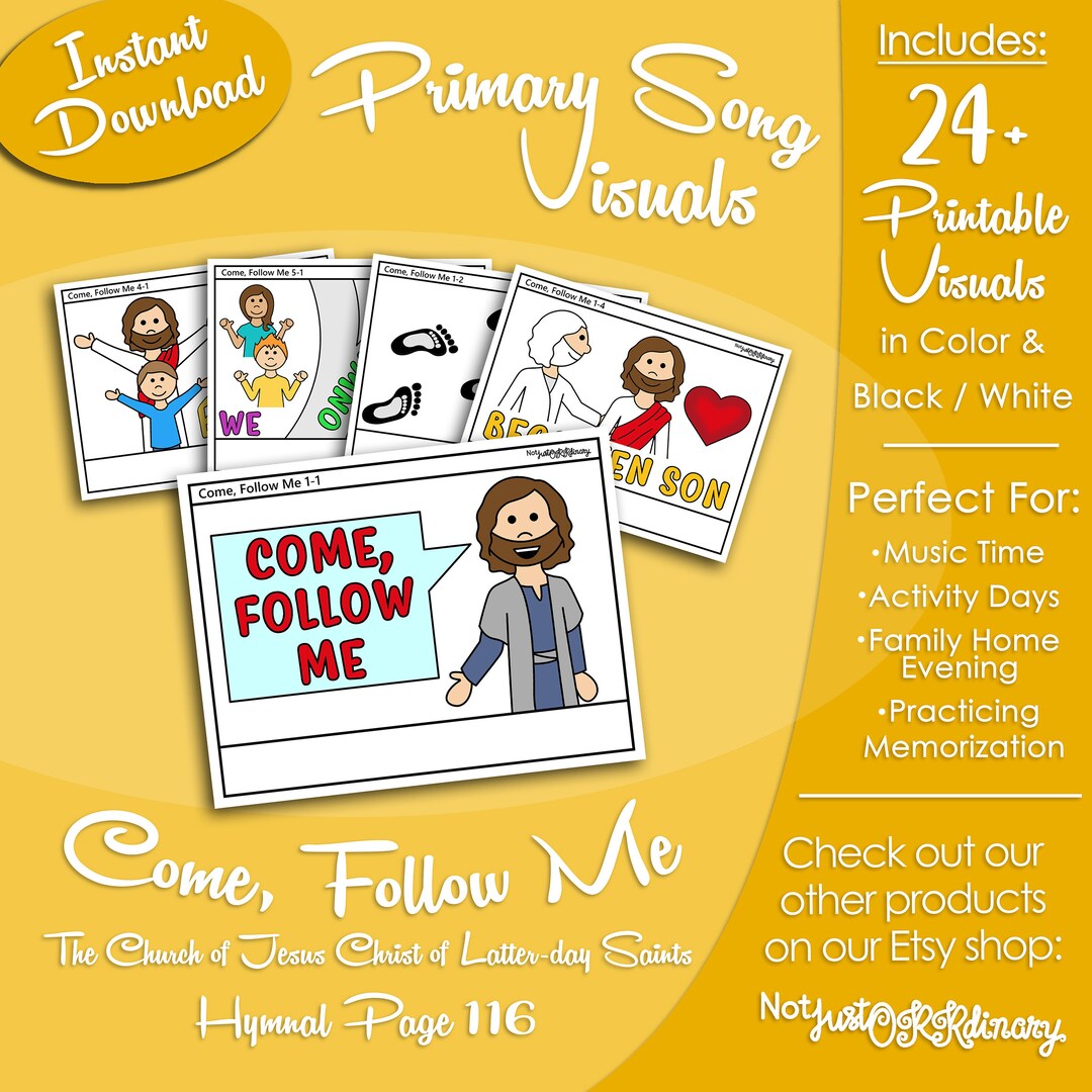 Come, Follow Me Song Visuals, Latter-day Saint LDS Primary Singing Time ...