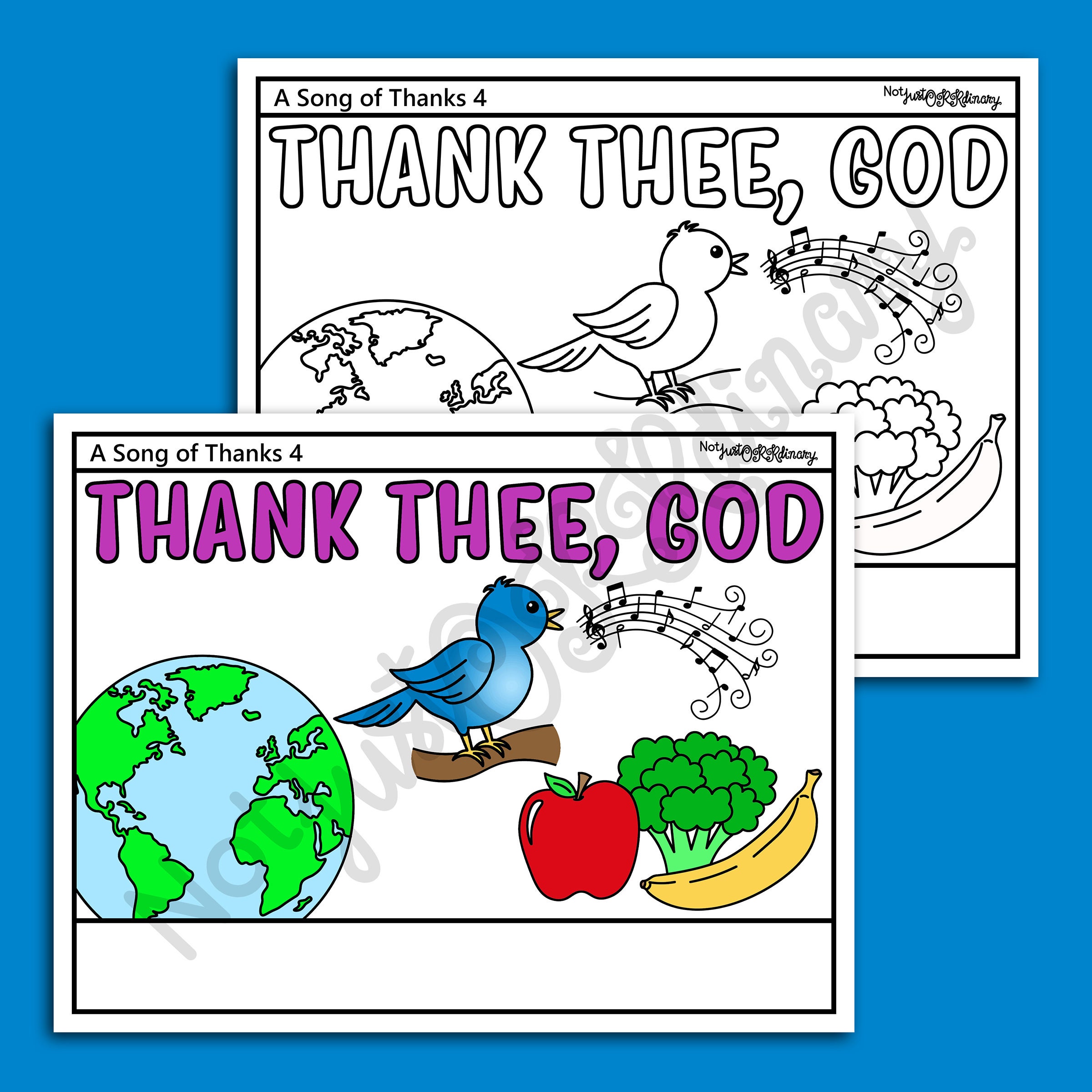 A Song of Thanks Song Visuals, Latter-day Saint LDS Primary Singing ...
