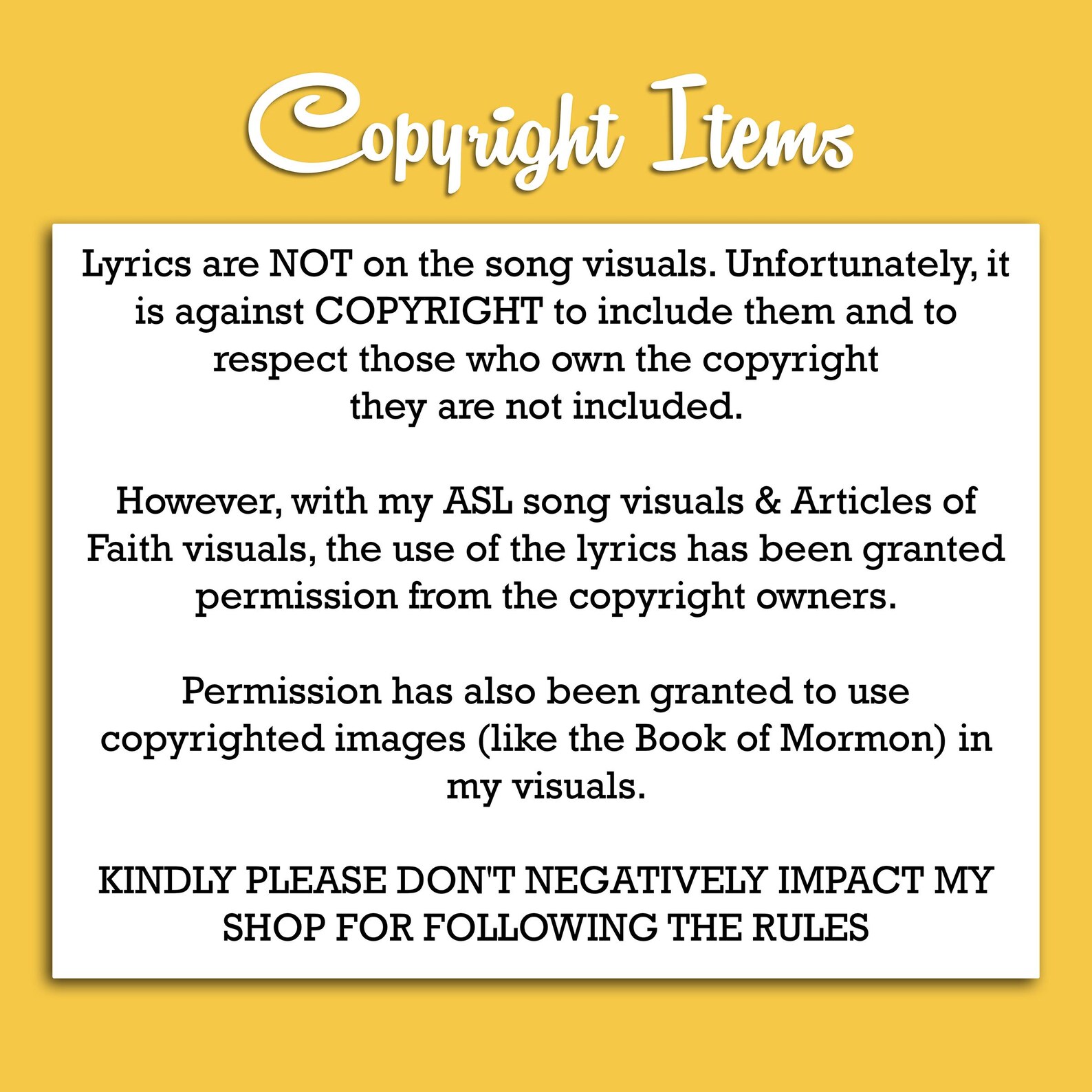 The Things I Do Song Visuals, LDS Primary Singing Time Pictures ...