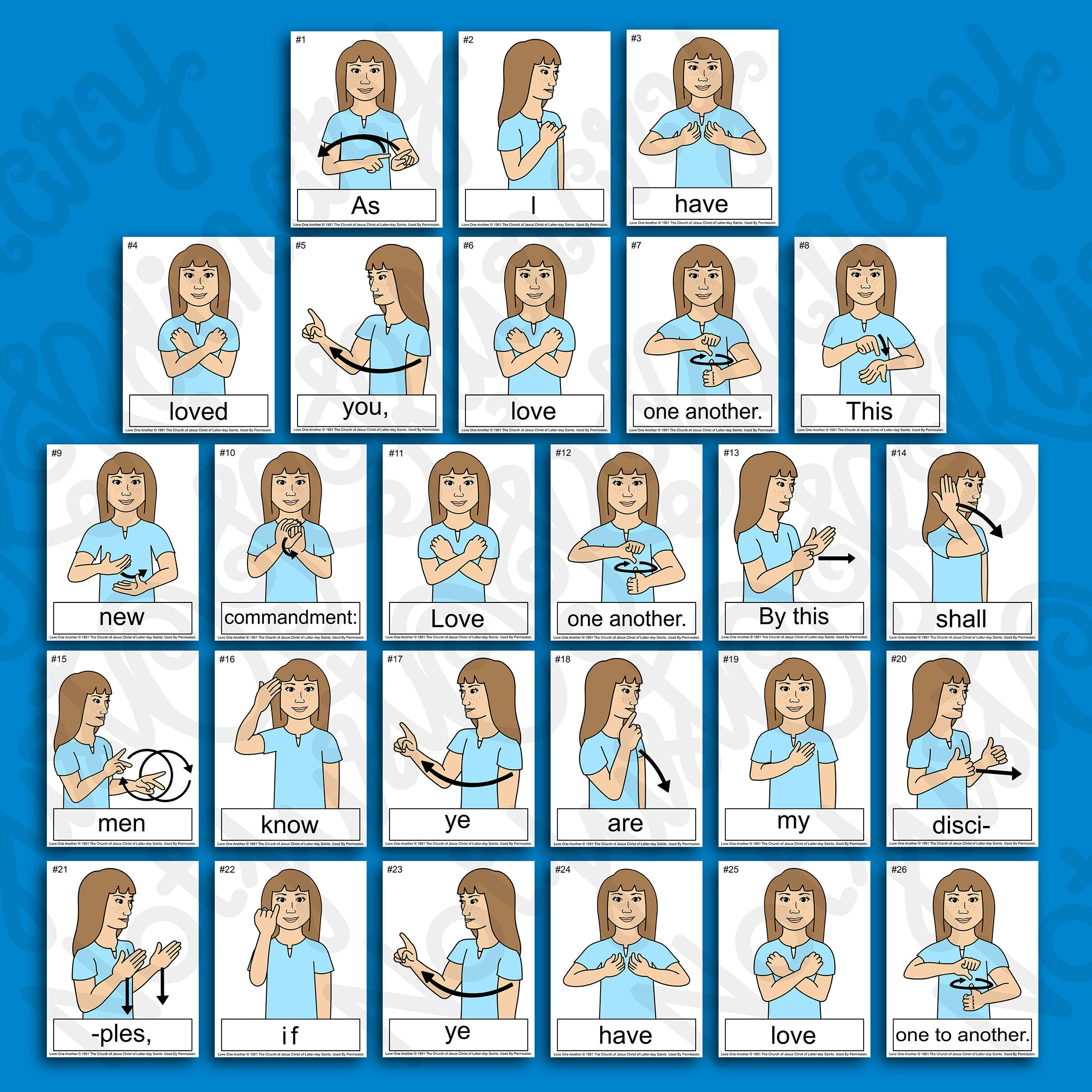 ASL Love One Another Song Visuals, Latter-day Saint LDS Primary Singing ...