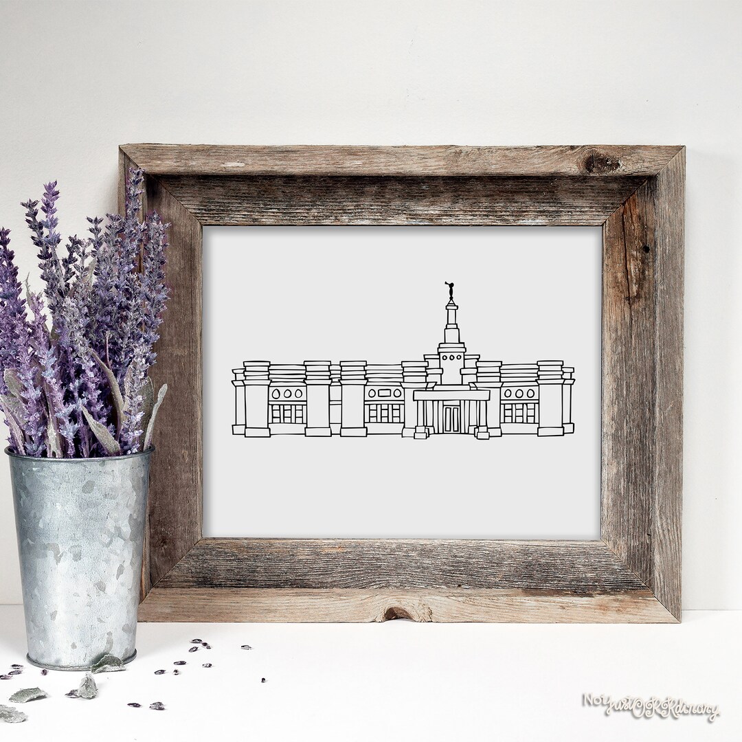 Perth Australia Temple - LDS Latter-day Saint, Wall Art Print Artwork ...