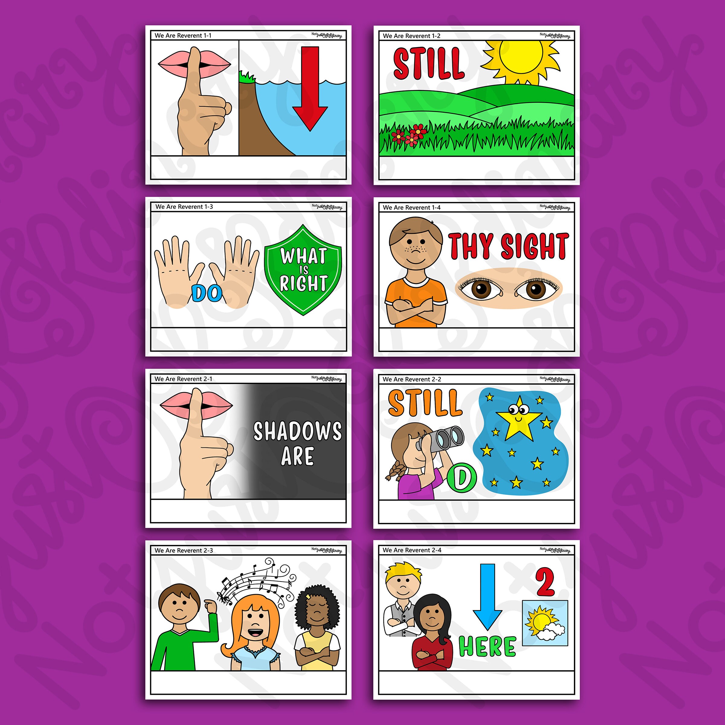 We Are Reverent Song Visuals, Latter-day Saint LDS Primary Singing Time ...