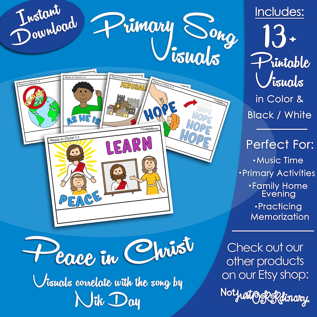Peace in Christ Song Visuals, Nik Day, Latter-day Saint LDS Primary ...