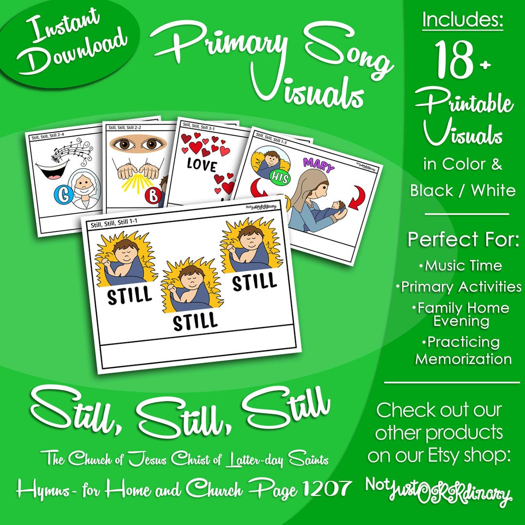 Still Still Still Song Visuals, LDS Primary Singing Time Pictures ...