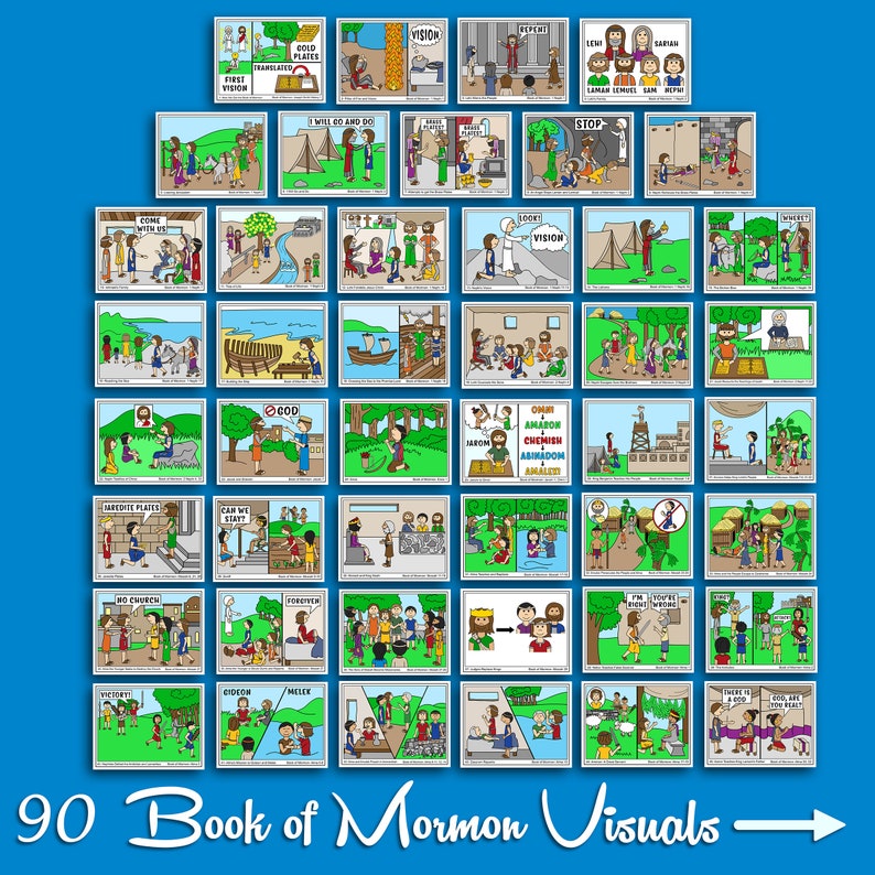 Book of Mormon Scripture Story Cards, Stories, Scripture Pictures ...