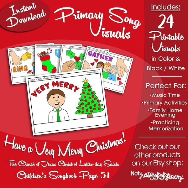 Very Merry Christmas Printable - Etsy