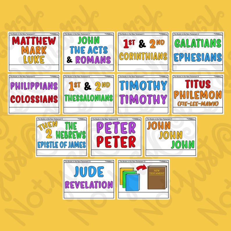 The Books in the New Testament Song Visuals, LDS Primary Singing Time ...