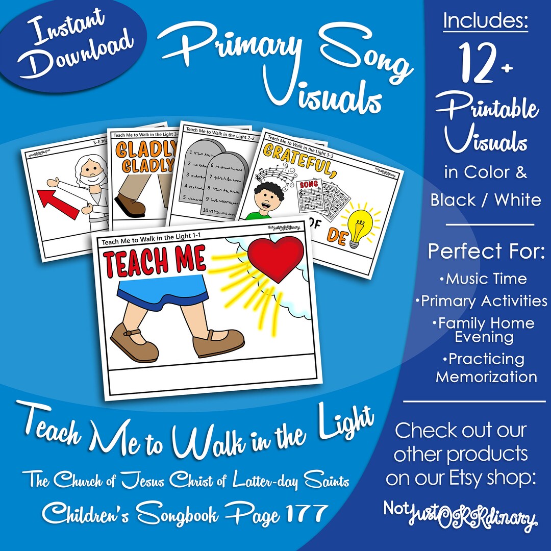 Teach Me to Walk in the Light Song Visuals, Latter-day Saint LDS ...
