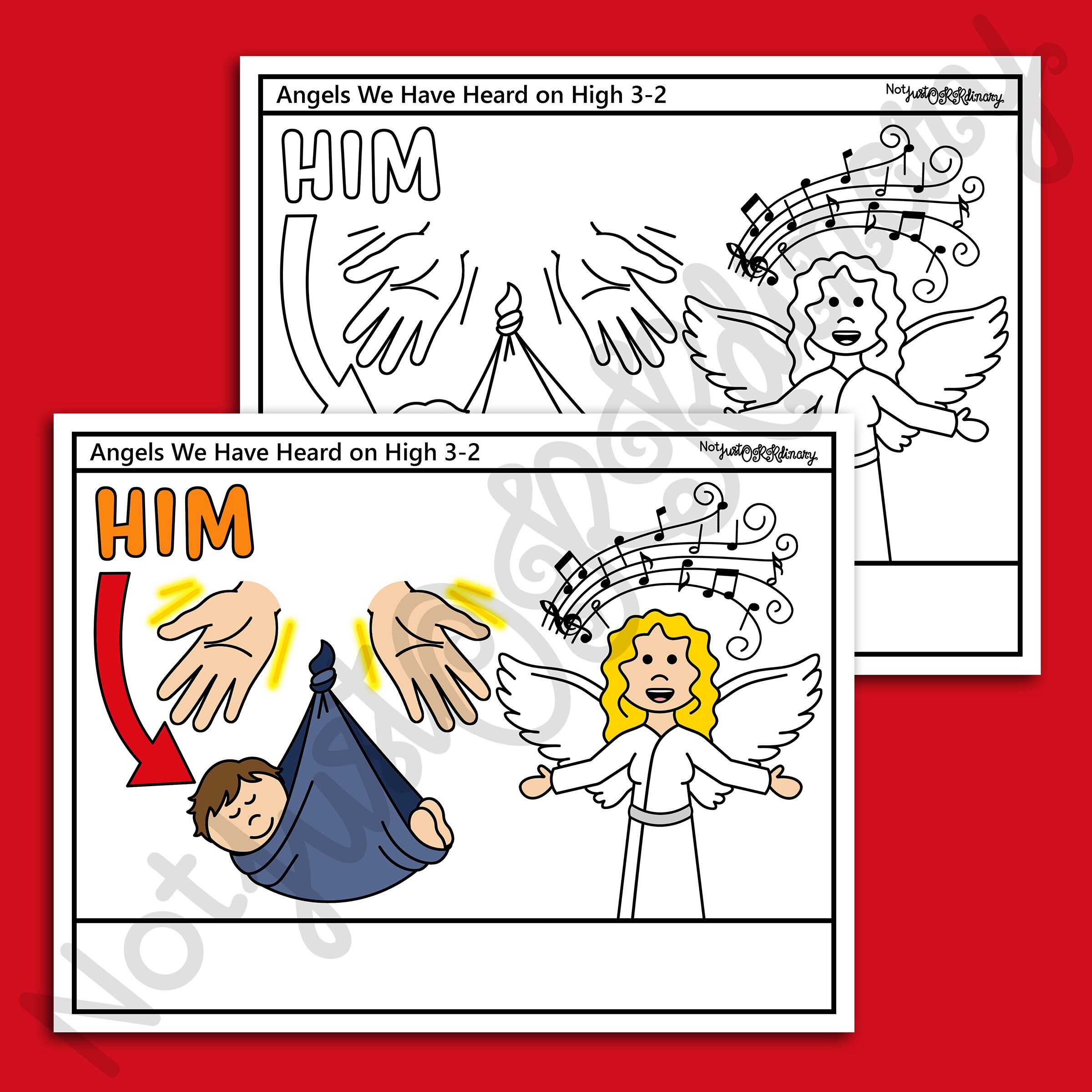 Angels We Have Heard on High Song Visuals, Latter-day Saint LDS Primary ...