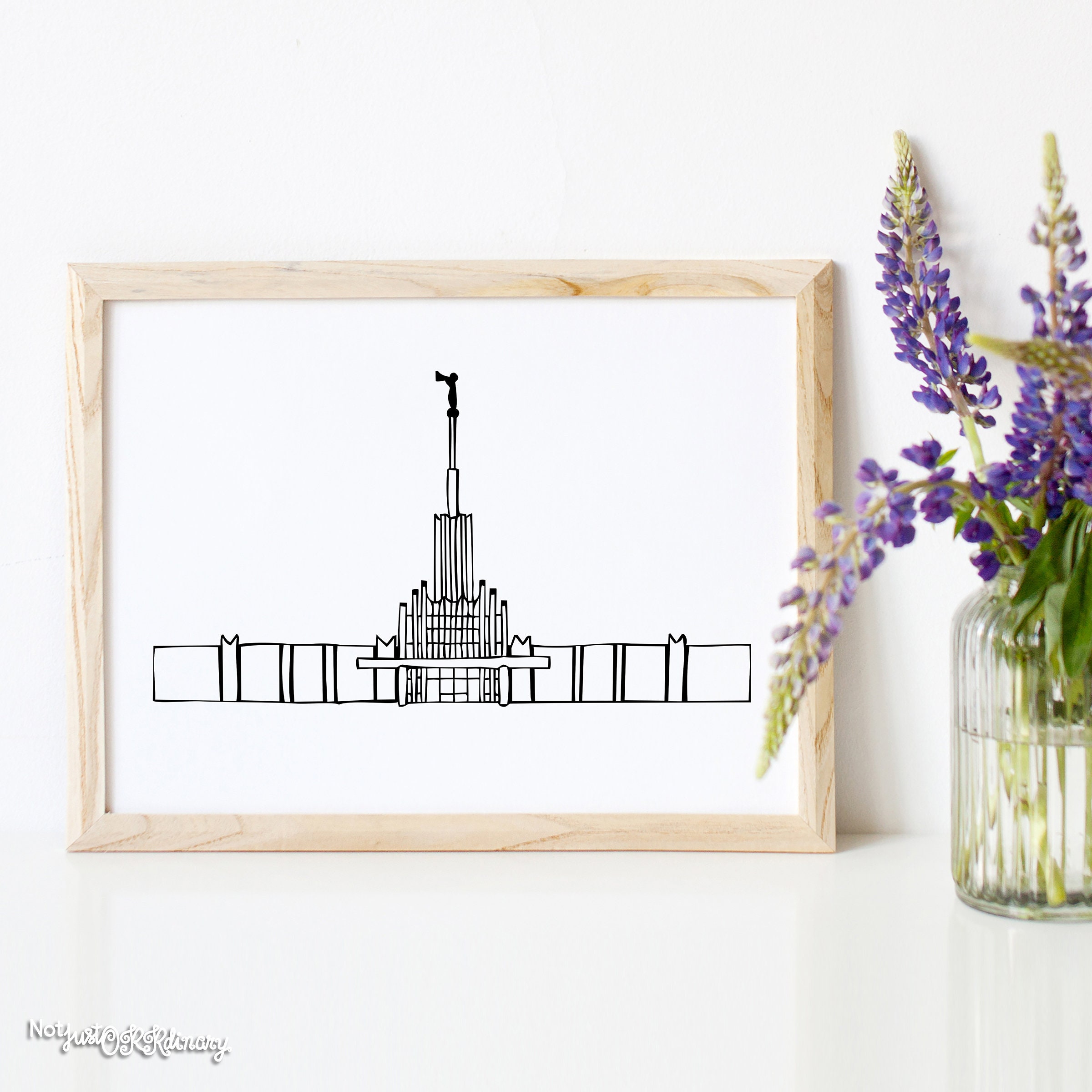Atlanta Georgia Temple LDS Latter-day Saint, Wall Art Print Artwork ...