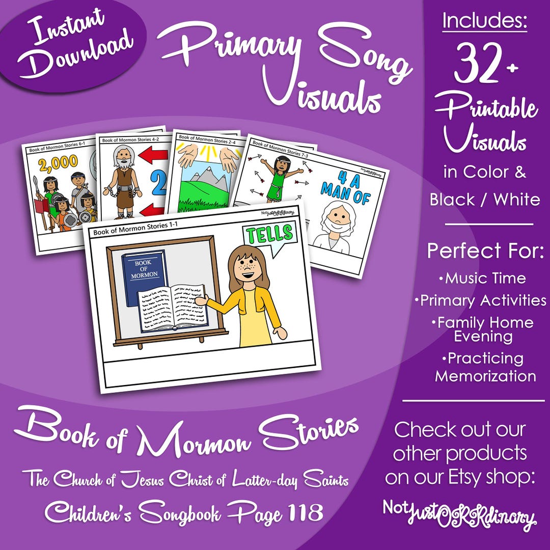 Book of Mormon Stories Song Visuals, Latter-day Saint LDS Primary ...