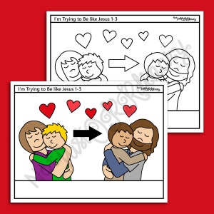 I'm Trying to Be Like Jesus Song Visuals, Latter-day Saint LDS Primary Singing Time, Printable ...