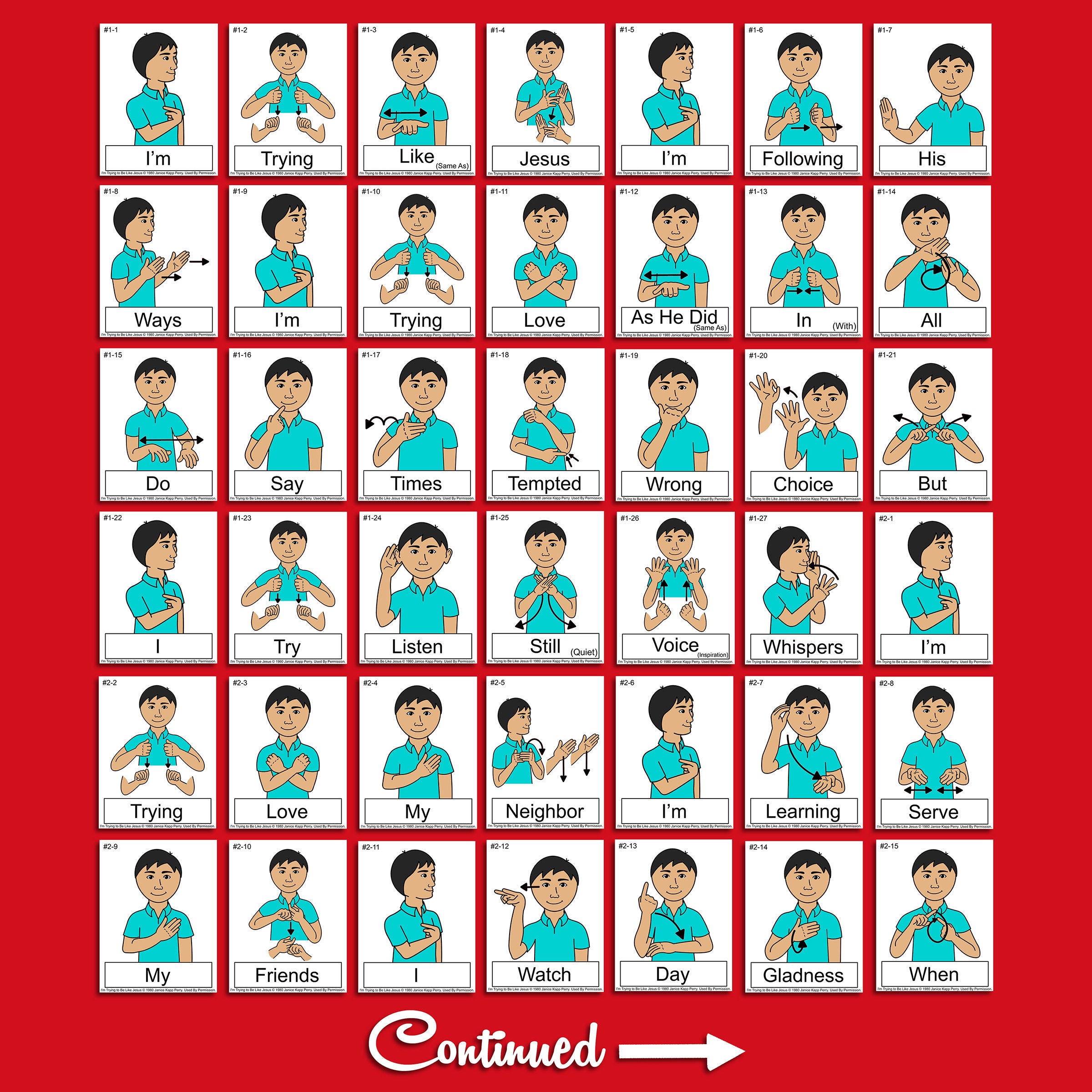 ASL I'm Trying to Be Like Jesus Song Visuals, Latter-day Saint LDS Primary Singing Time ...