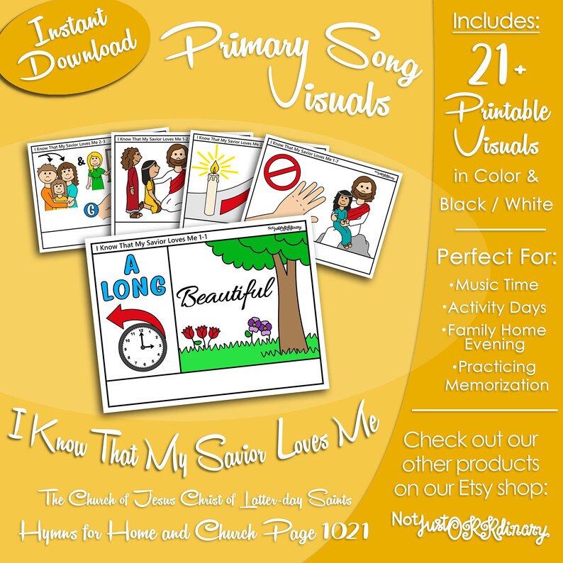 I Know That My Savior Loves Me Song Visuals, Latter-day Saint LDS ...